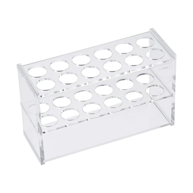 Uxcell 2x6 Wells Acrylic Test Tube Holder Rack Clear for 25ml ...