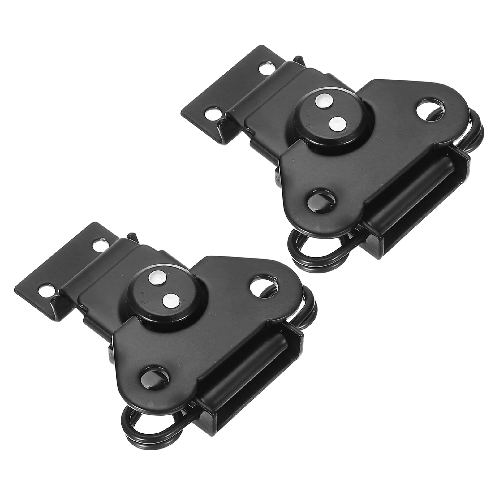 Uxcell 3.1"x2.6" Steel Spring Loaded Small Butterfly Twist Latch, Black ...