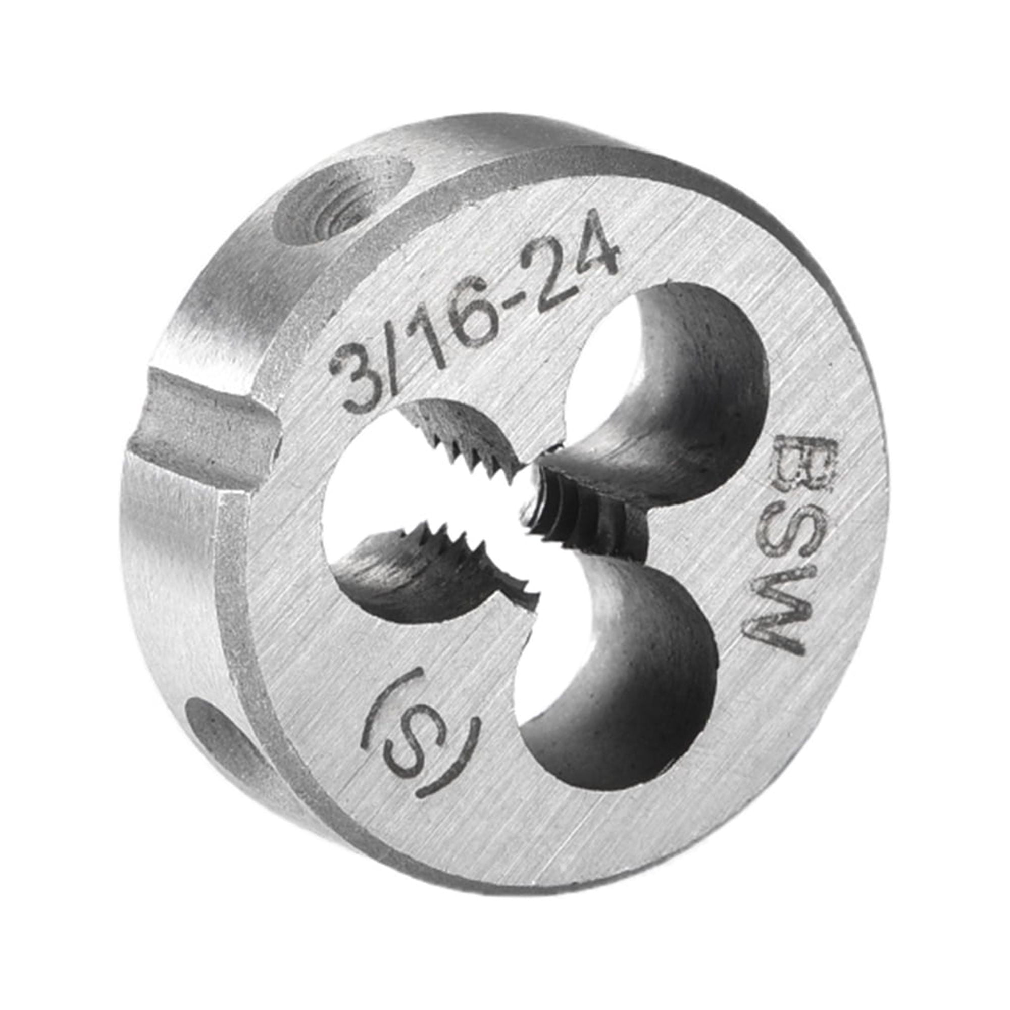 Uxcell 3/16"-24 BSW Alloy Steel Machine Thread Round Threading Dies ...