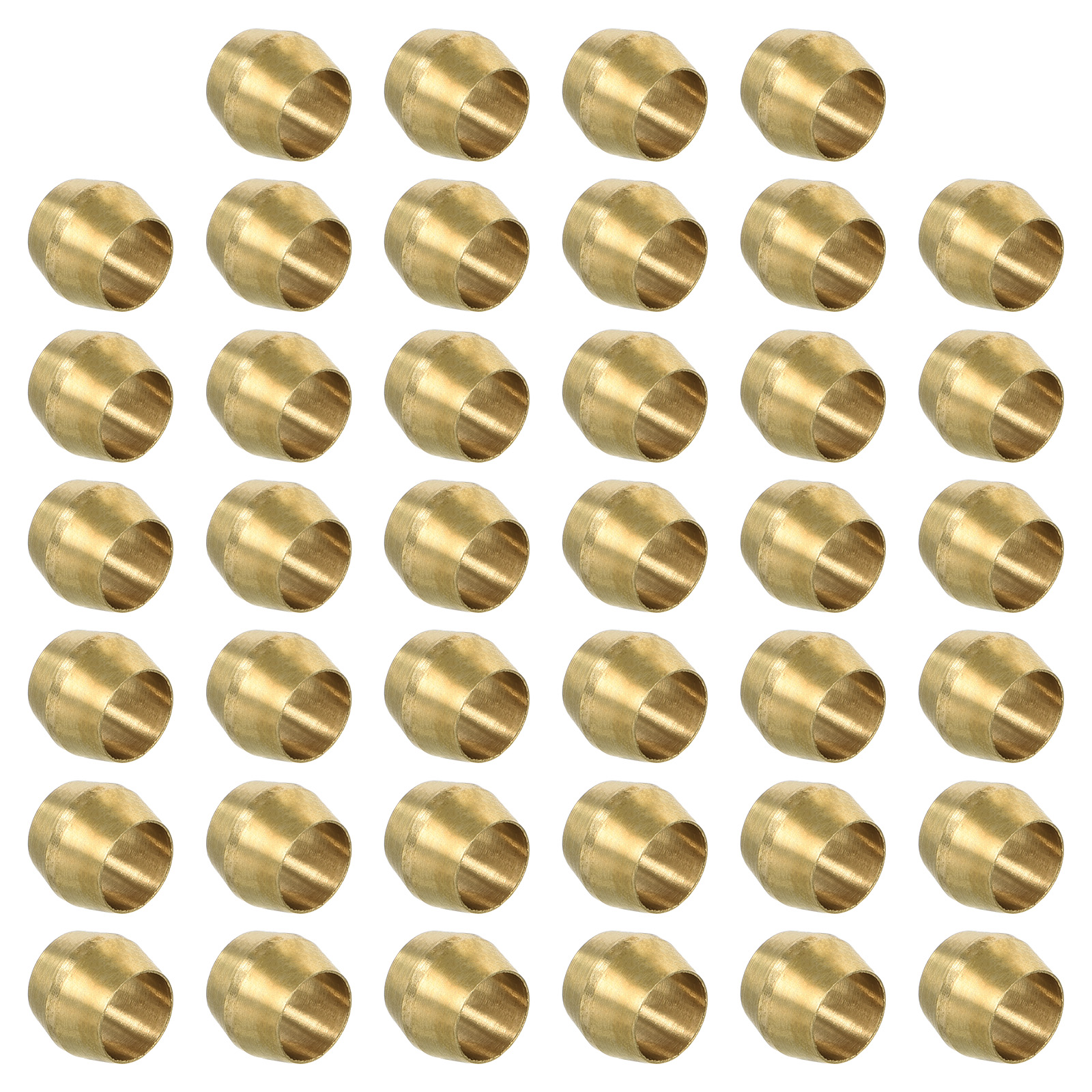 Uxcell 3/16" ID Brass Compression Sleeve Ferrules, Brass Compression ...
