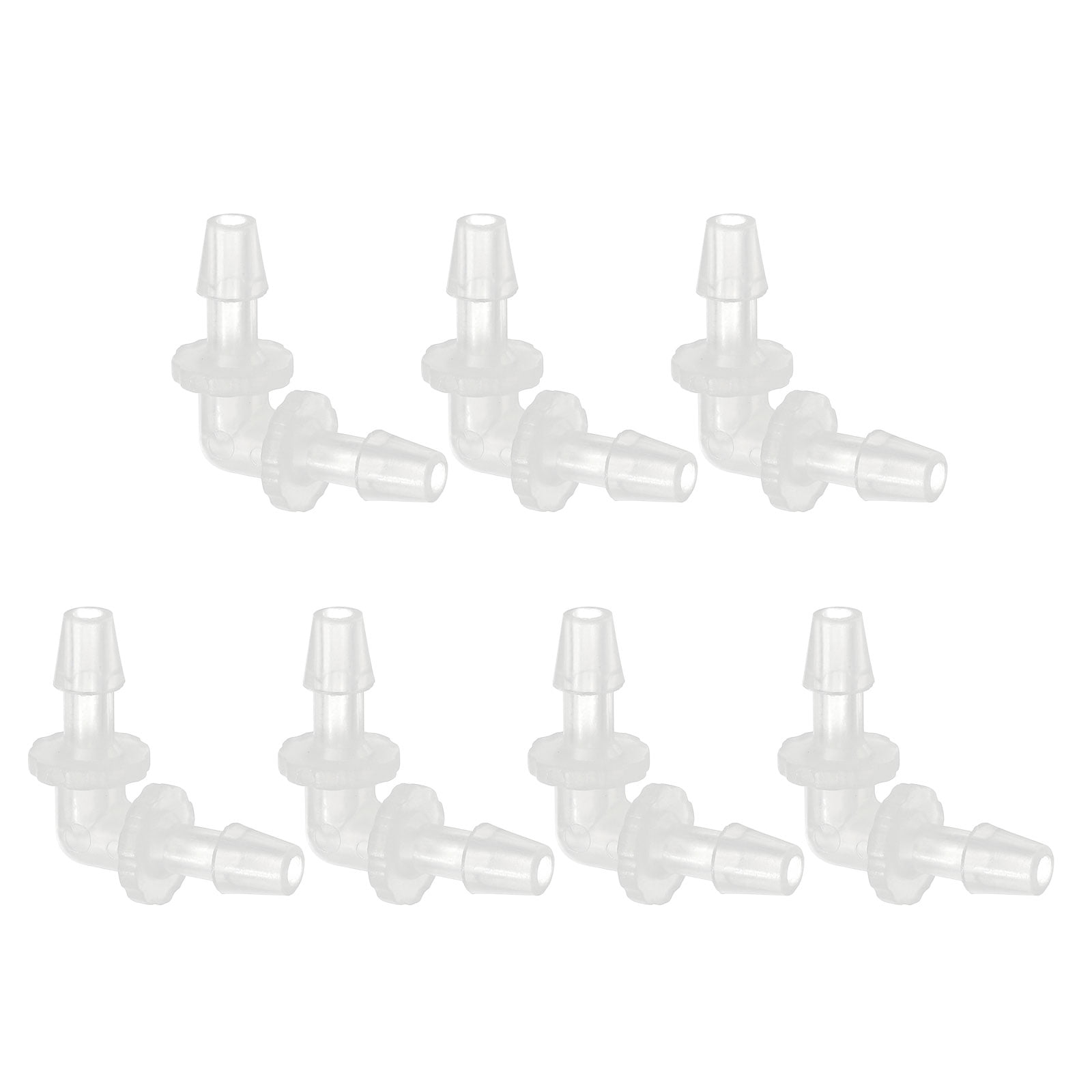 Uxcell 3/16" Plastic Hose Barb 90 Degree Elbow 7 Pack Barb Fittings 2 ...