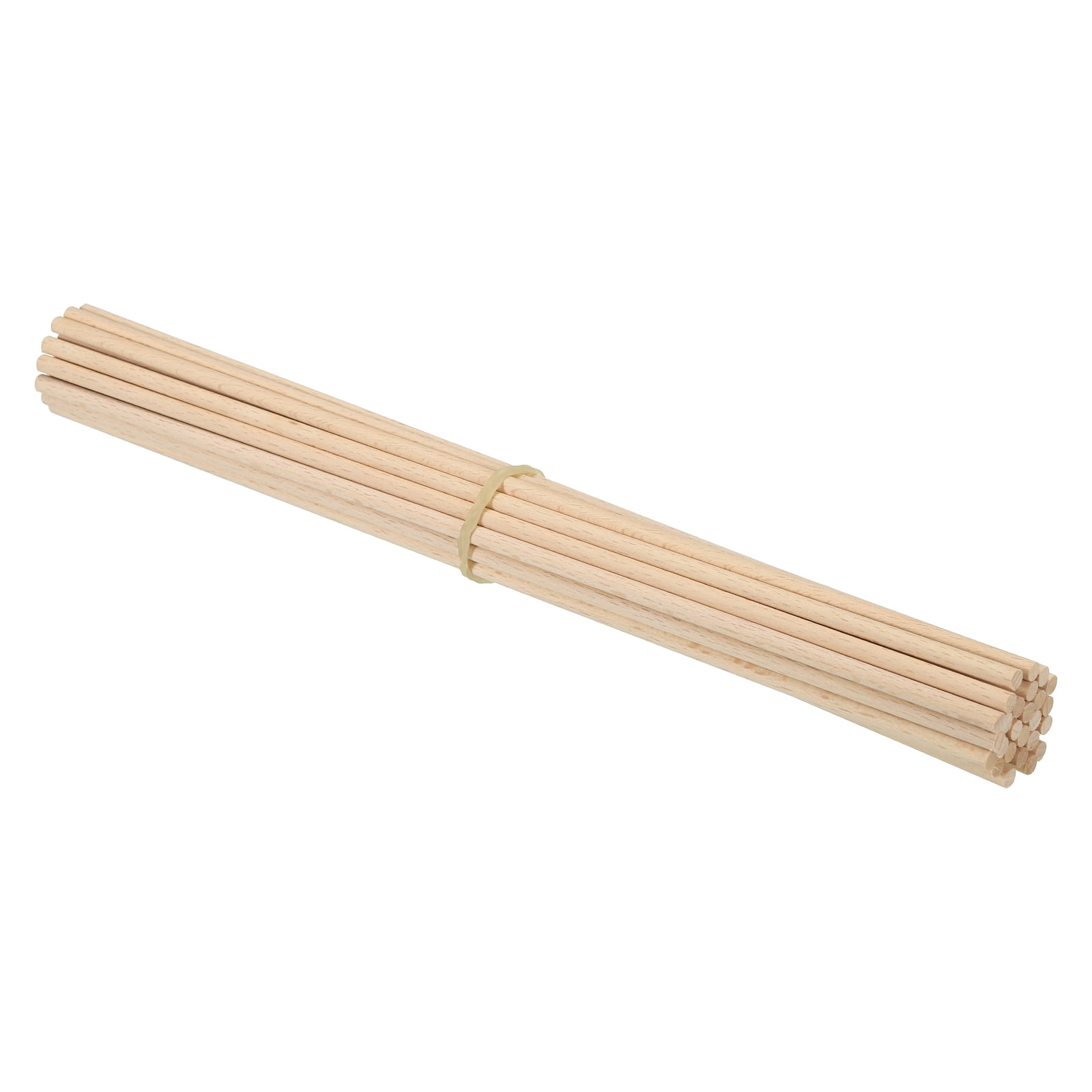 Uxcell 3/16 x 12 Inch Dowel Rods Wood Sticks Unfinished Wooden Dowel ...