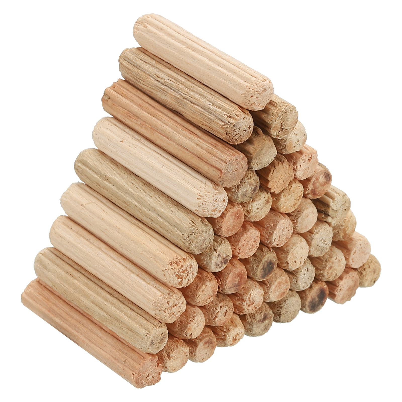 Uxcell 3/16"x31/32" Wood Dowel Pins,200 Pack Fluted Wooden Dowel Pin ...