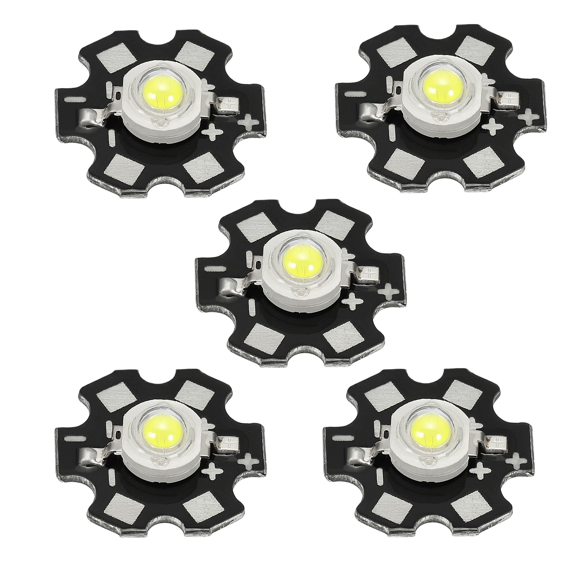 Uxcell 3.2-3.4VDC 3W 280lm 6000-6500K Replacement COB LED Light Chip ...