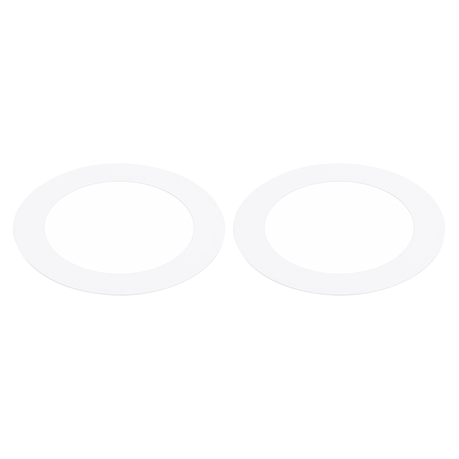 Uxcell 3.2" ID 4.5" OD Goof Rings for Recessed Light Gloss White Goof ...