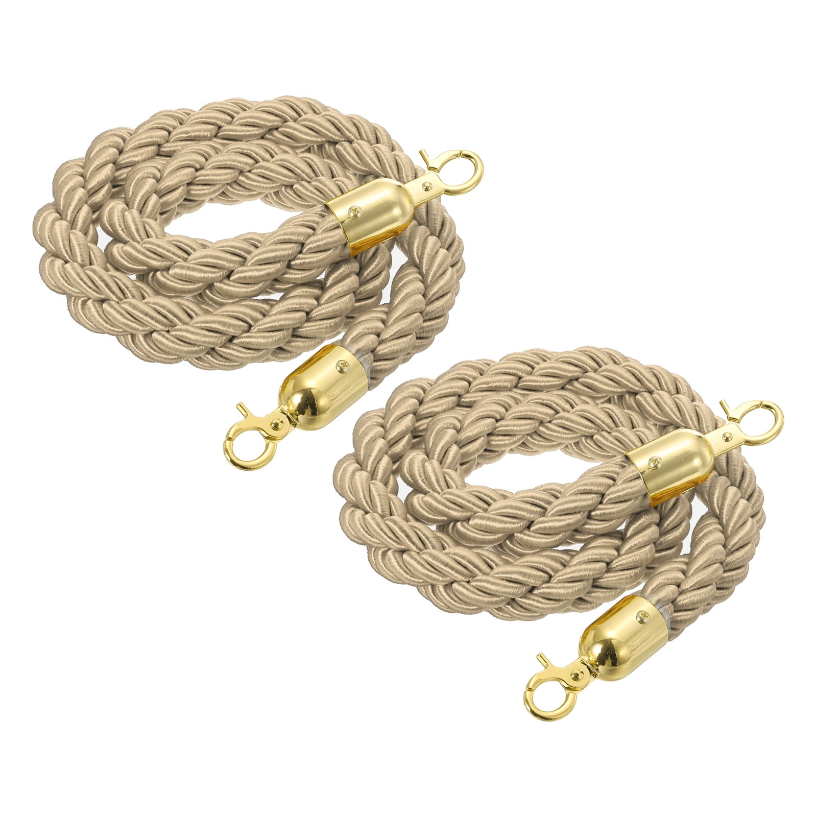 Uxcell 3.28 Ft/1 M Stanchion Rope Barrier Rope Twisted Post Ropes with ...