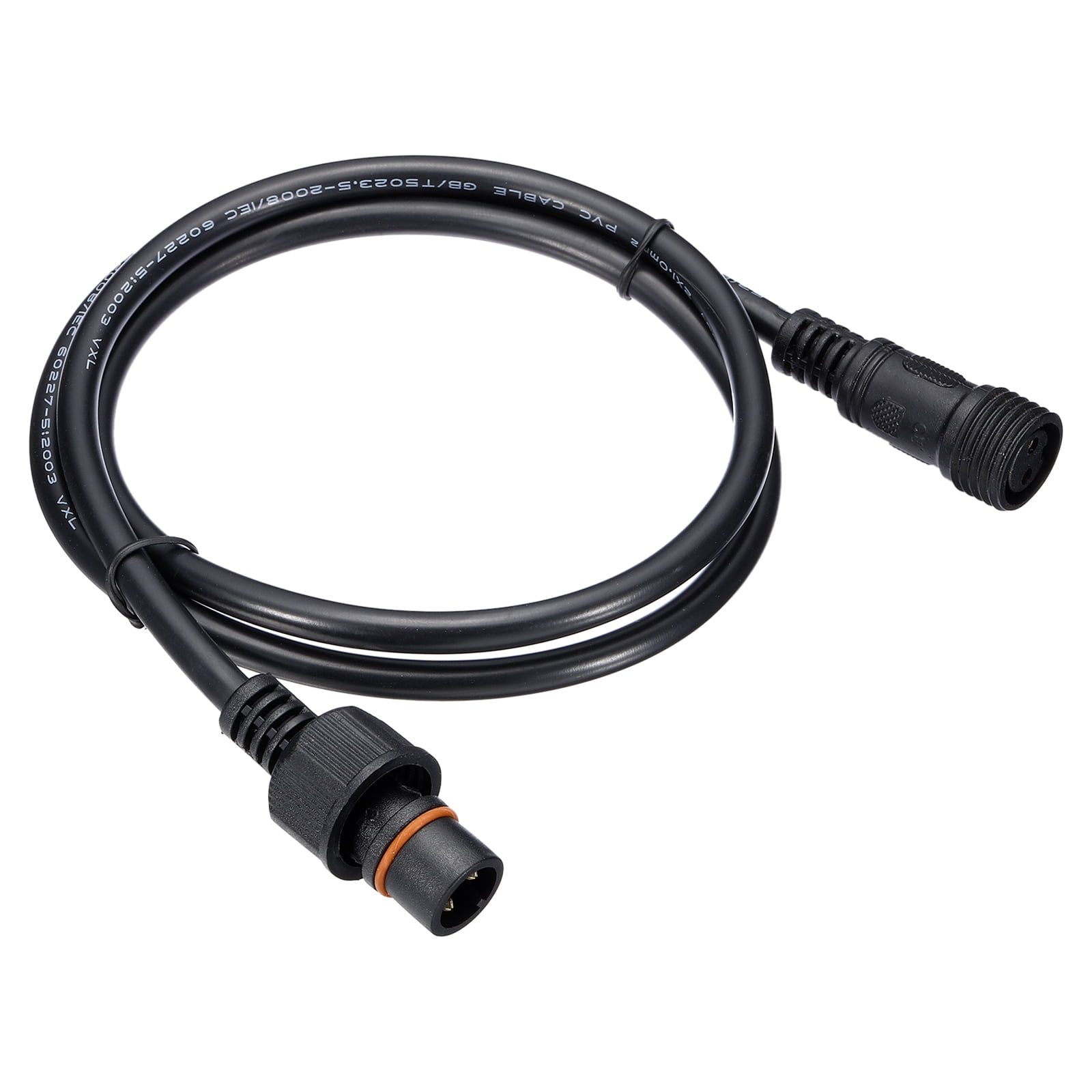 Uxcell 3.28Ft 2 Pin 18AWG Extension Cable Wire with Male and Female ...