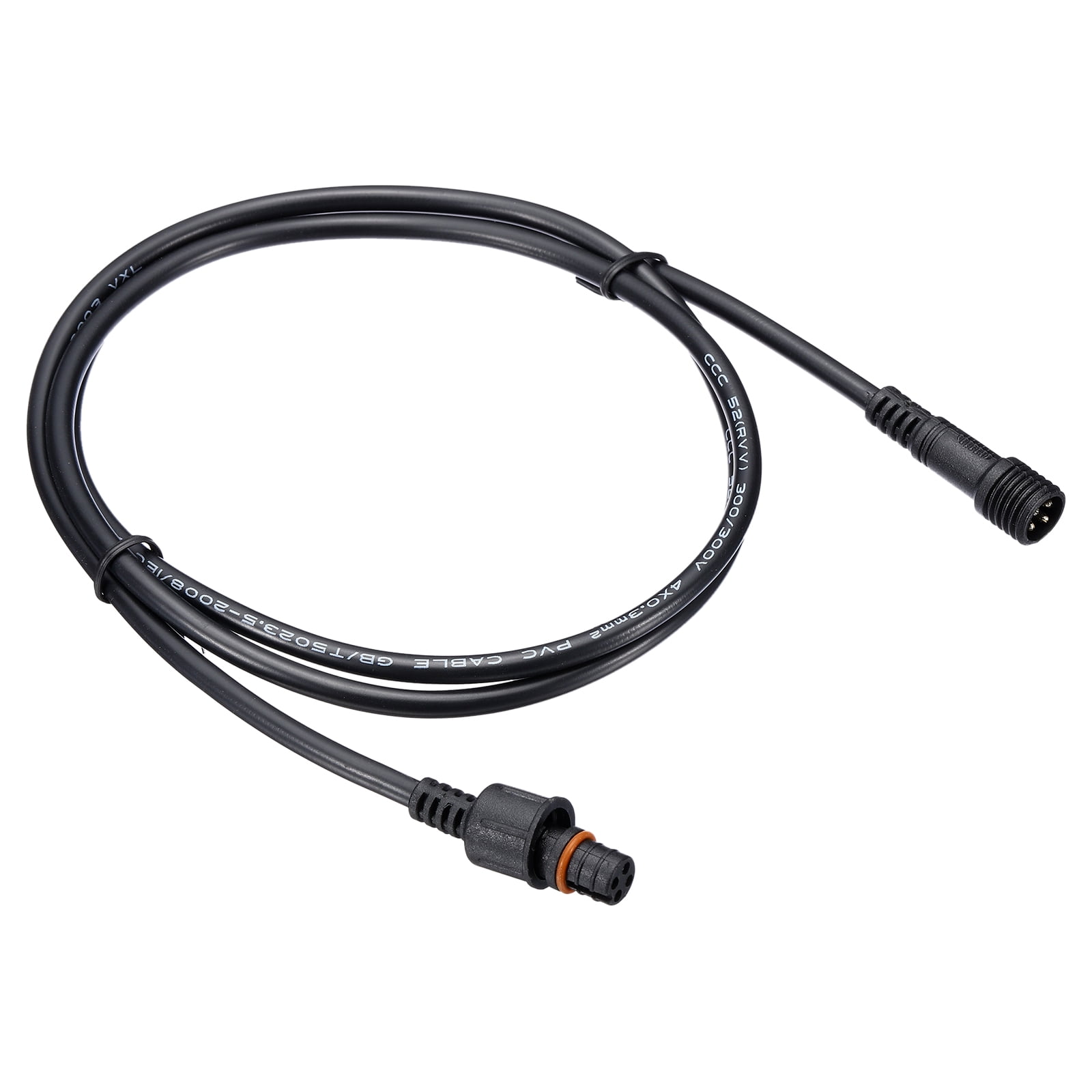 Uxcell 3.28Ft 4 Pin 22AWG Extension Cable Wire with Male and Female ...