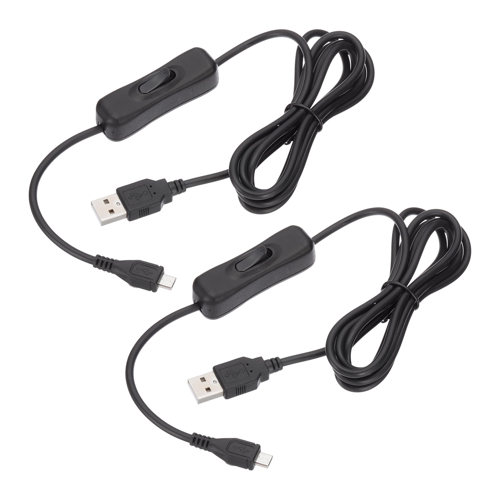 Uxcell 3.28ft USB Extension Cable with On Off Switch, Micro USB to USB ...
