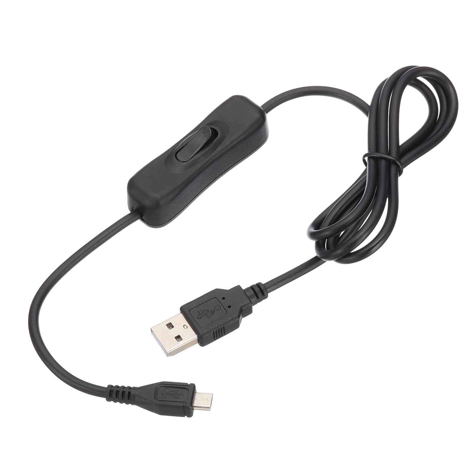 Uxcell 3.28ft USB Extension Cable with On Off Switch, Micro USB to USB ...