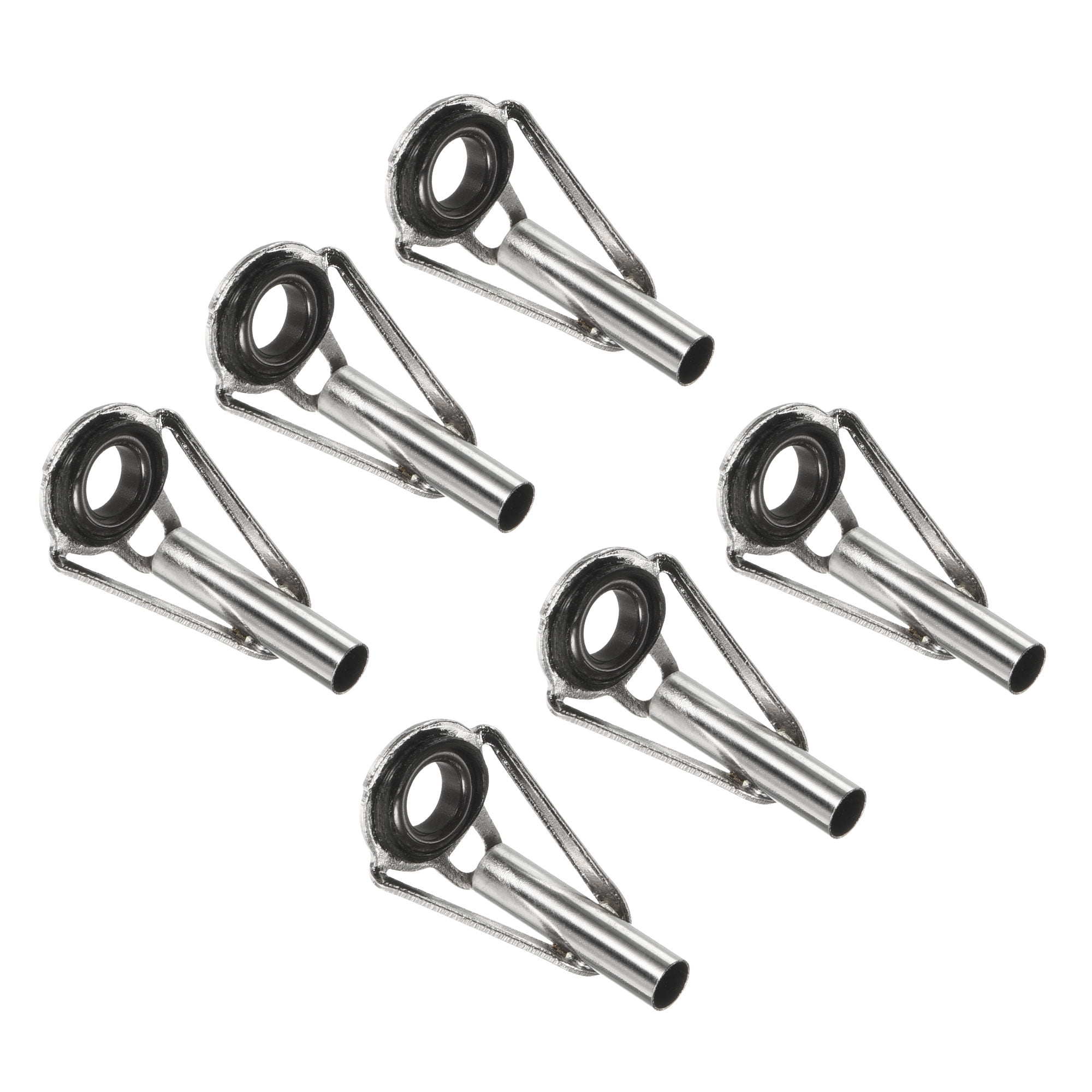 Uxcell 3.2mm Tube Dia Iron Fishing Rod Tips Repair Kit Ring Guide, 27 ...