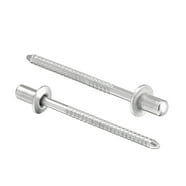 Uxcell 150 Pack Brazier Head Solid Aluminum Rivets, M5 Dia x 20mm ...