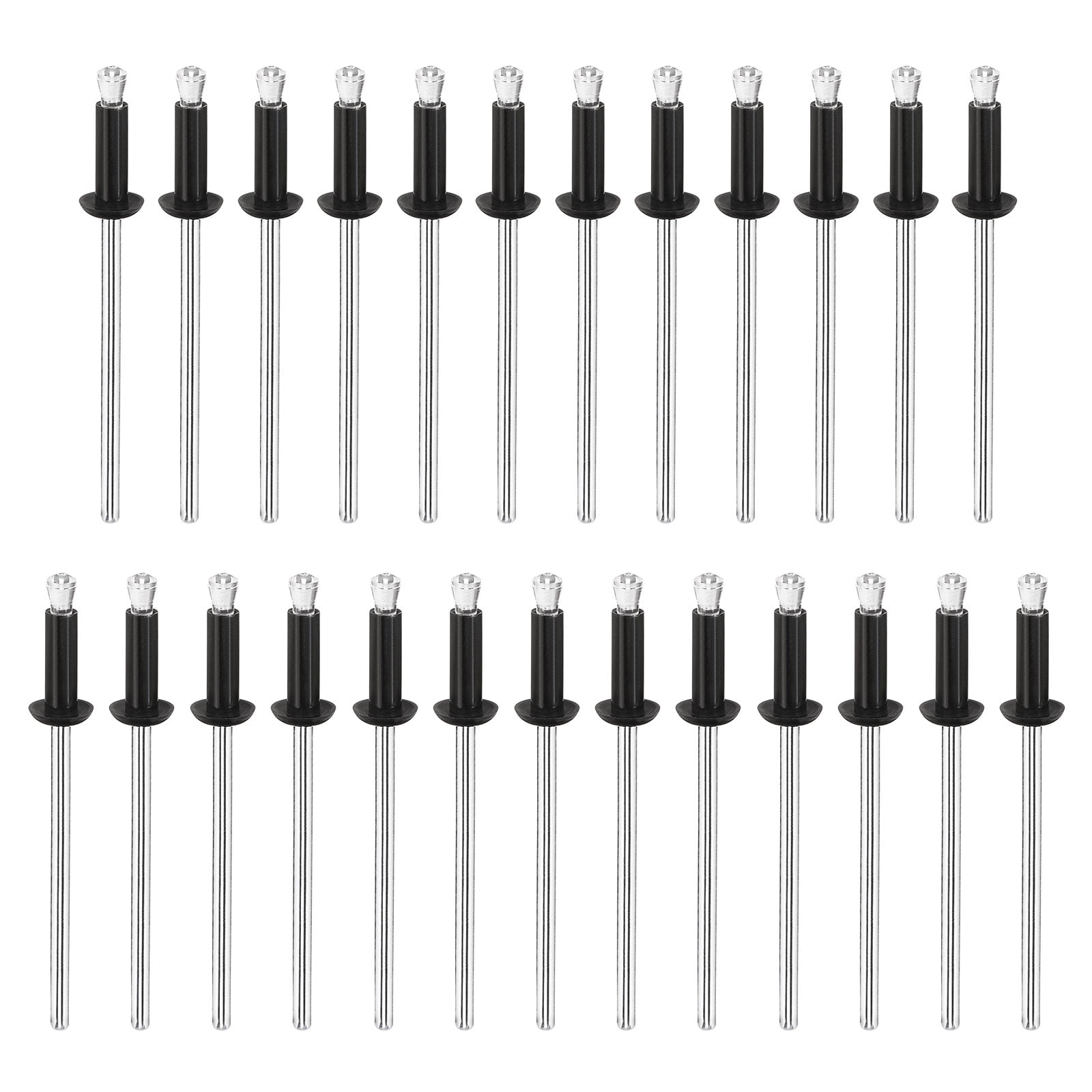 Uxcell 3.2mm x 9.6mm Nylon Blind Rivets for PC Board Bumper Trim ...