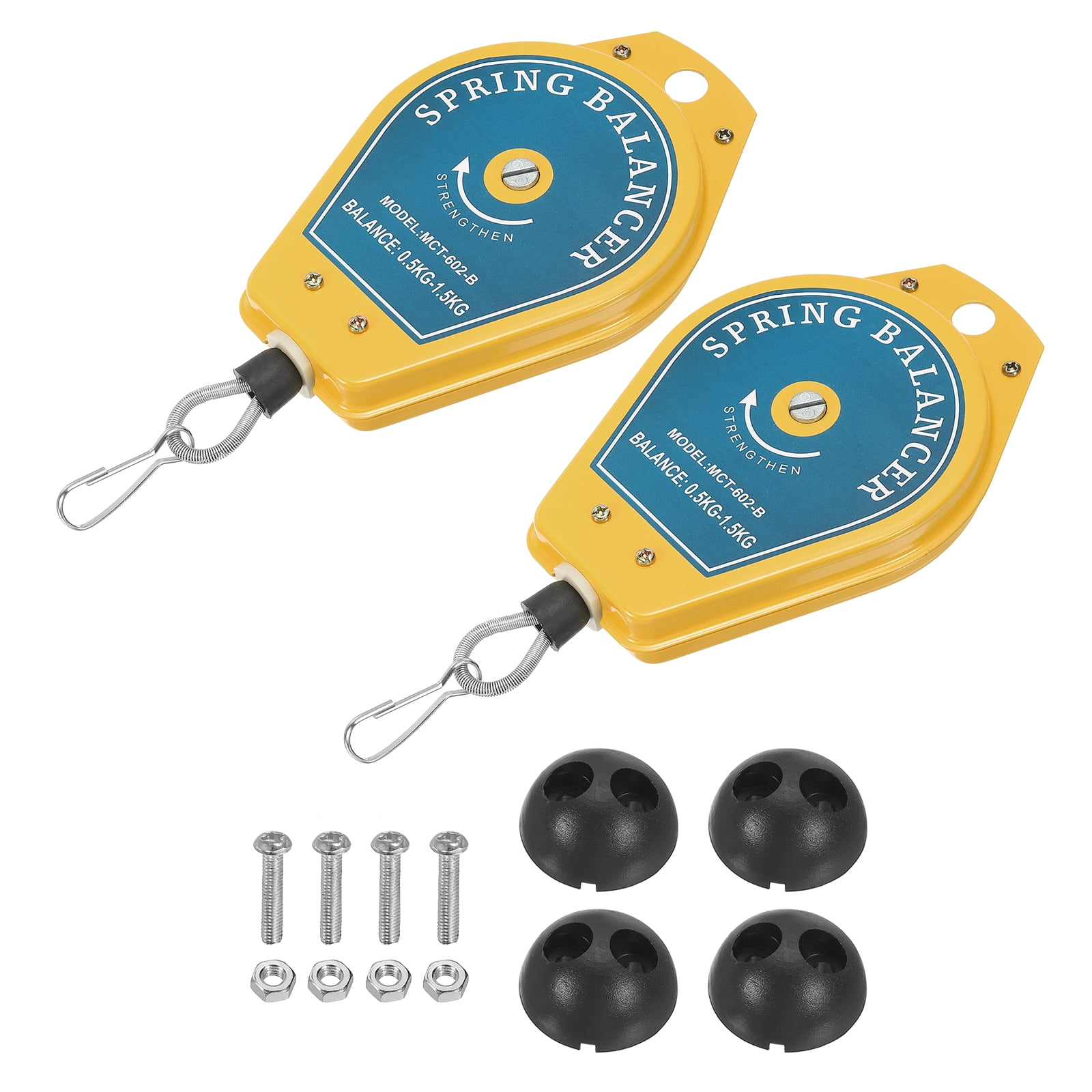 Uxcell 3.3-6.6lbs (1.5-3kg) Retractable Spring Balancer with Fitting ...