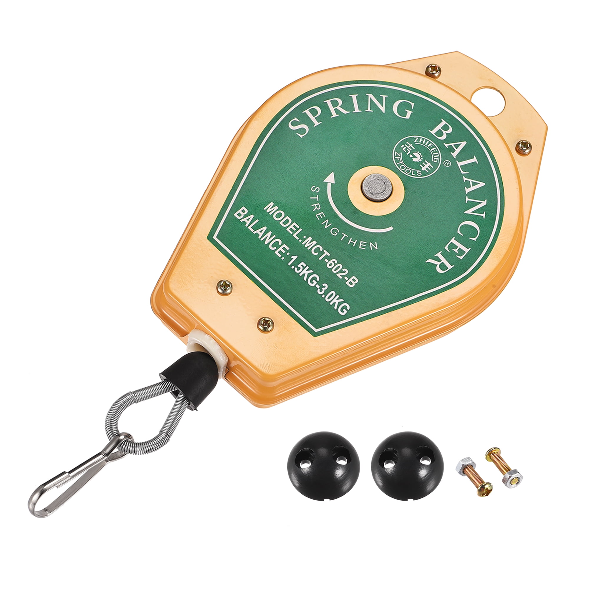Uxcell 3.3-6.6lbs (1.5-3kg) Retractable Spring Balancer with Fitting ...