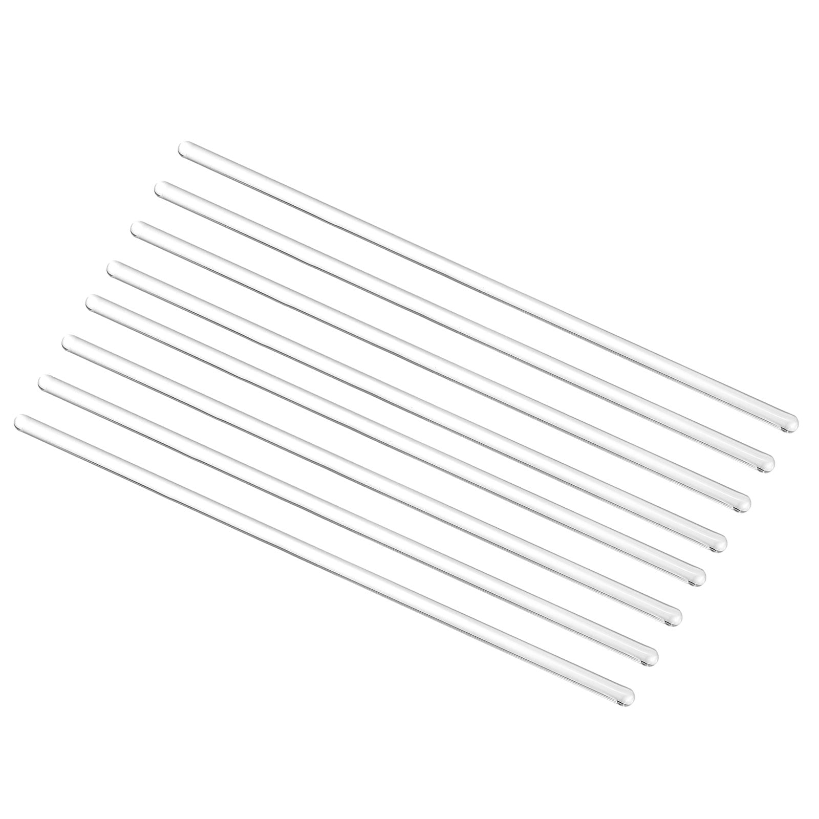 Uxcell 3.3 Borosilicate Glass Stick 11.8" Length 8mm Dia Stir Rod ...