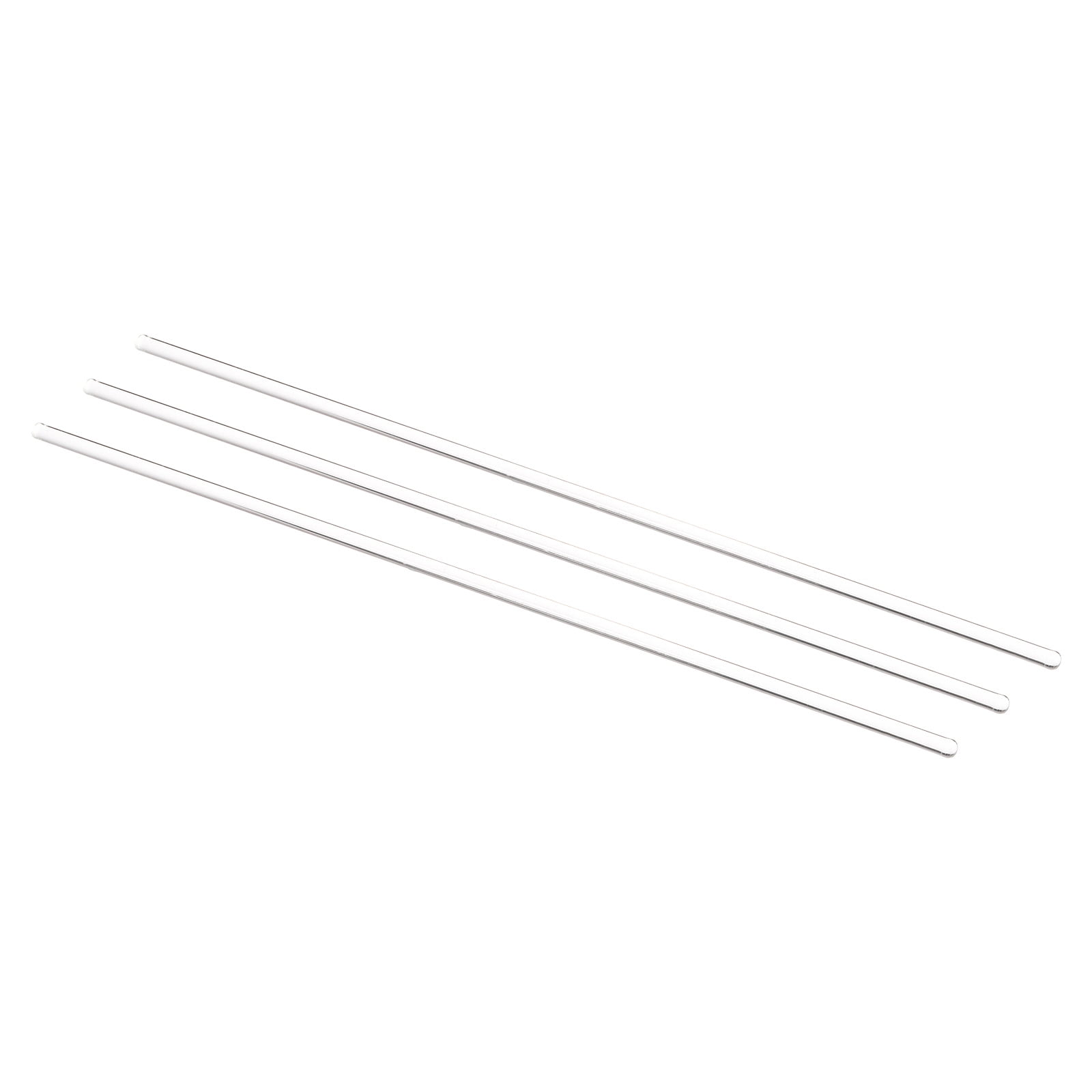 Uxcell 3.3 Borosilicate Glass Stick 11.81" Length 5mm Dia Stir Rod ...