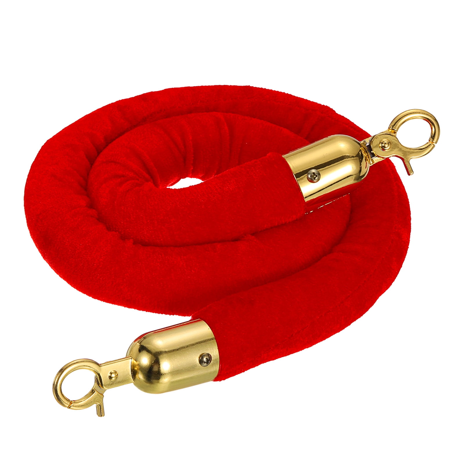 Uxcell 3.3 Feet Red Velvet Stanchion Rope Crowd Control Barrier Rope ...