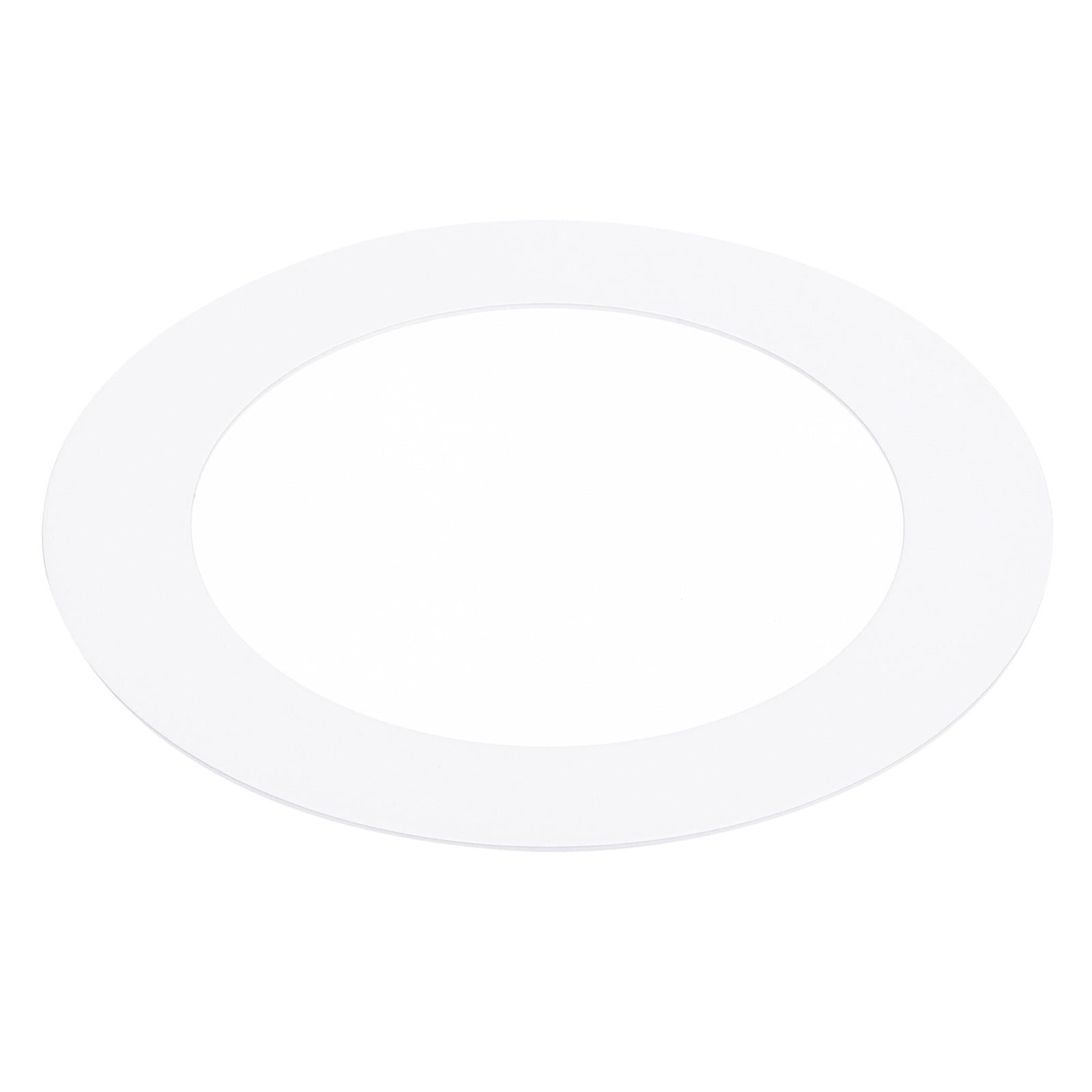 Uxcell 3.3" ID 4.3" OD Goof Rings for Recessed Light Gloss White Goof ...