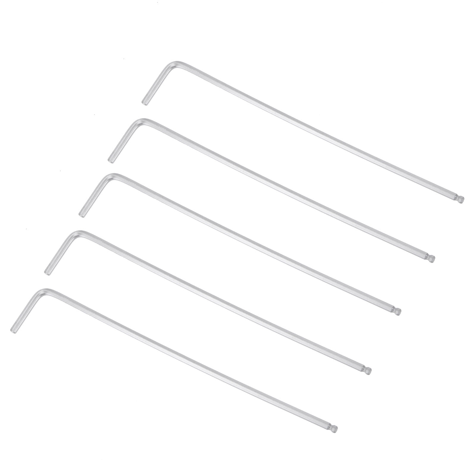 Uxcell 3/32" Ball End Hex Wrench, L Shaped Long Arm 40Cr Repairing Tool ...