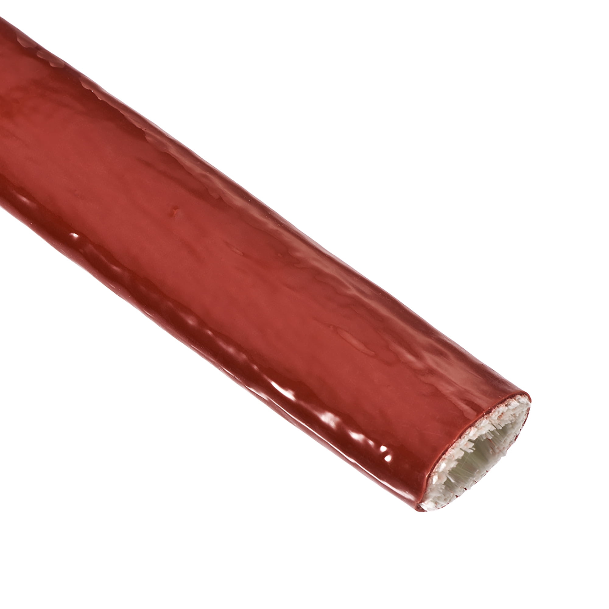 Uxcell 3.3Ft-22mm Fiberglass Sleeving Silicone Coated Hose Sleeve Red ...
