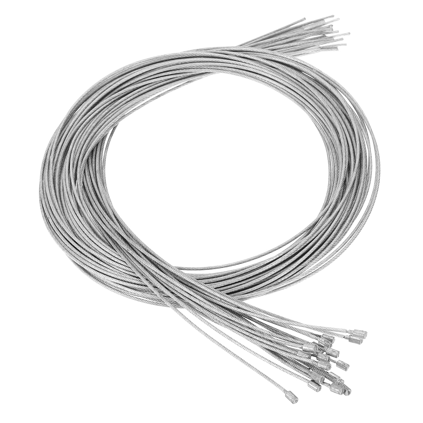 Uxcell 3.3Ft Ceiling Hanging Wire Ropes, 20 Pcs 3mm Stainless Steel ...