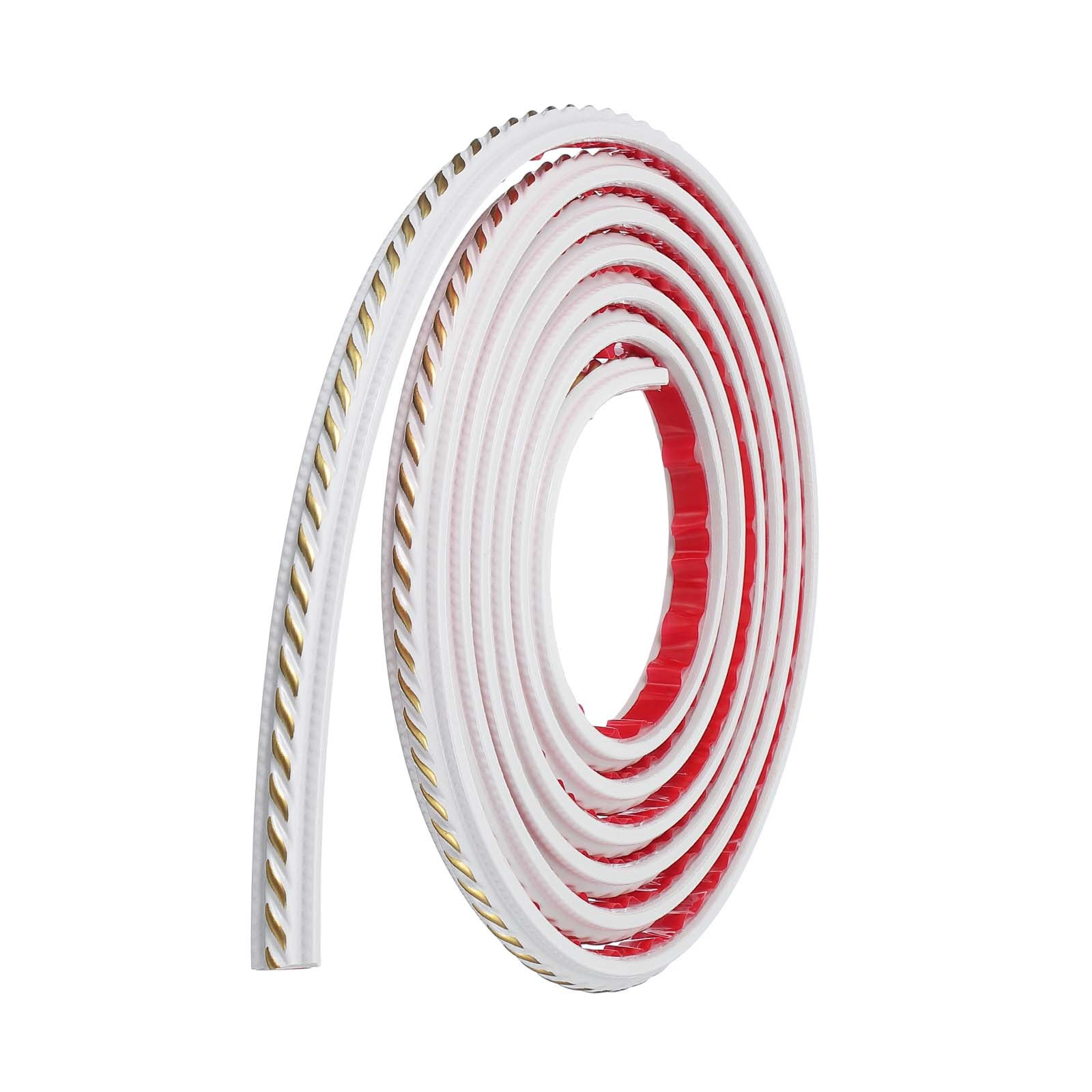 Uxcell 3.3Ft x 0.59" Peel and Stick Molding Trim for Walls, Flexible ...