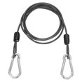 Uxcell 3.3ft (39.4") Security Steel Cable with Snap Hook, 1Pcs Coated ...