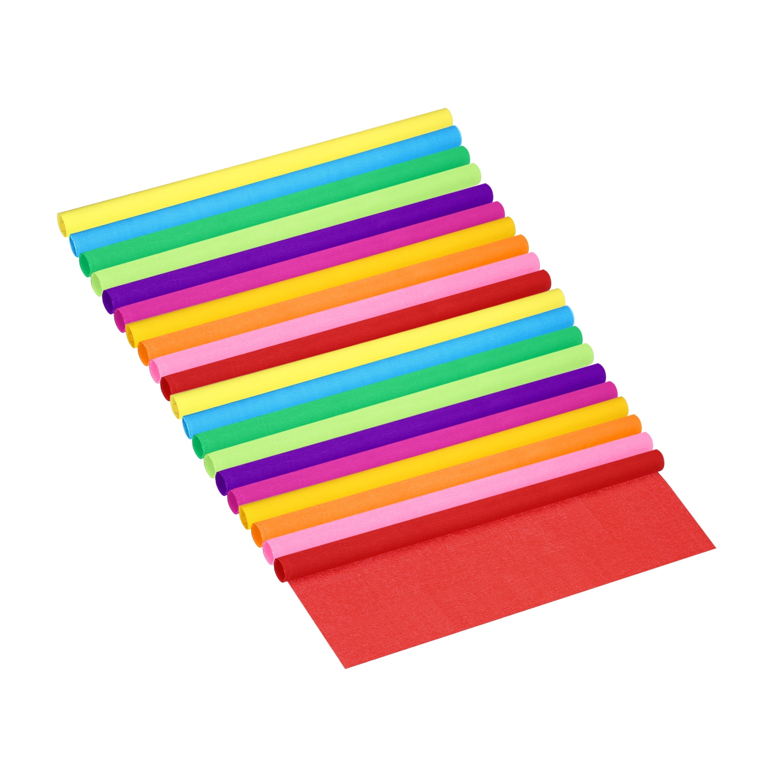 Uxcell 3.3ft Crepe Paper Roll, 20 Roll 20" Width Soft Paper Streamer ...