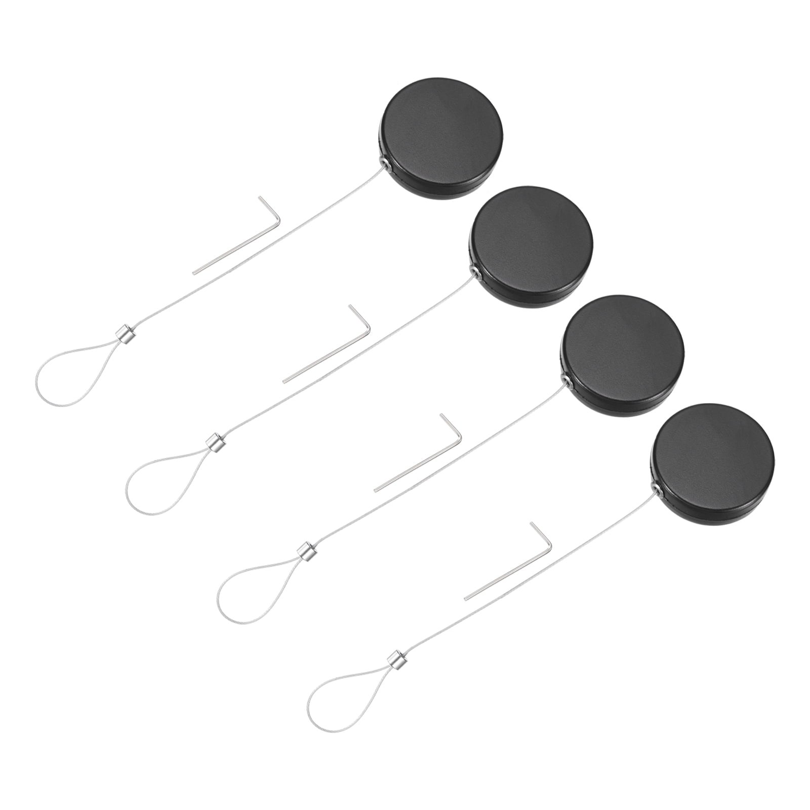 Uxcell 3.3ft Retractable Cable Lock with Latch Remote Control Security ...