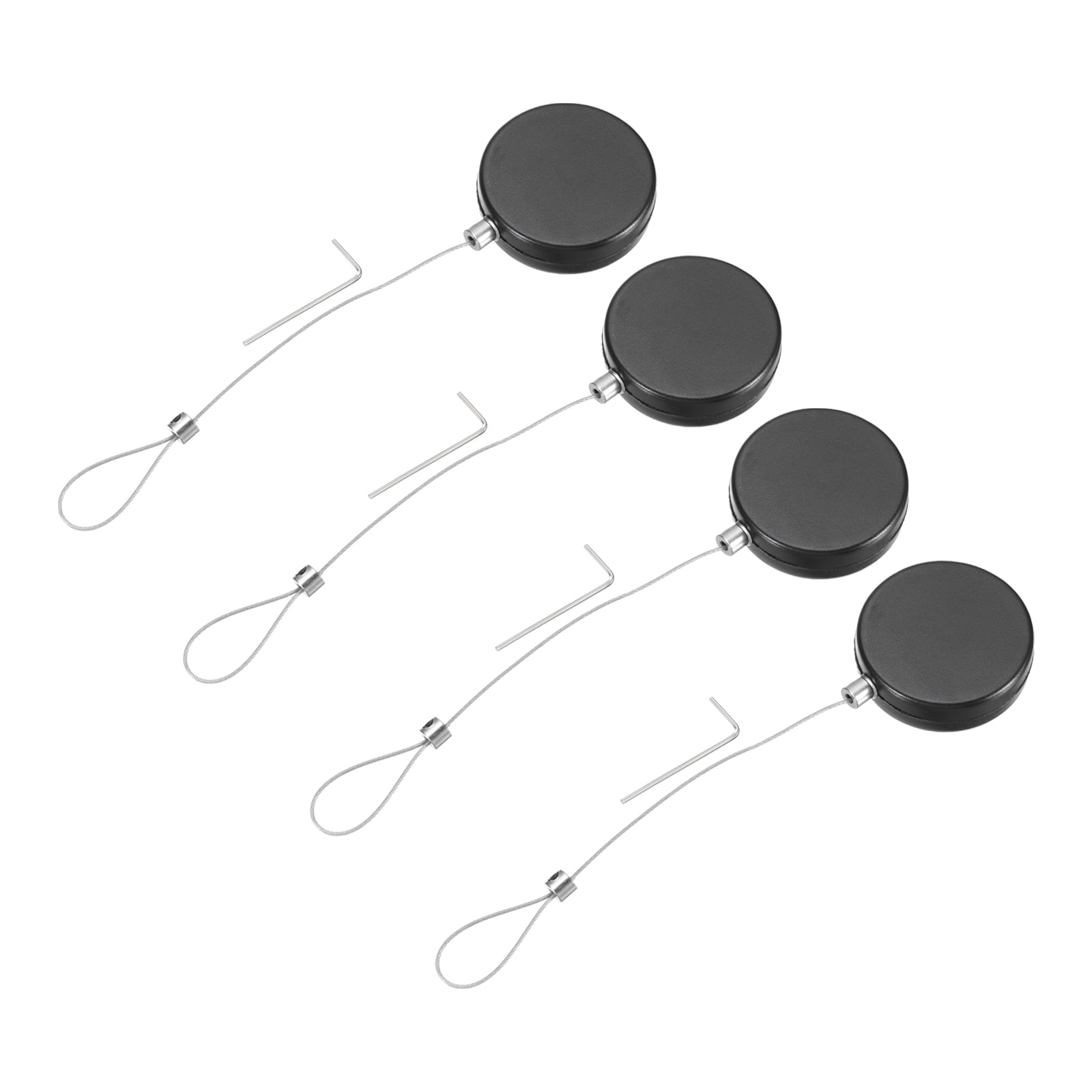 Uxcell 3.3ft Retractable Cable Lock with Latch Remote Control Security ...