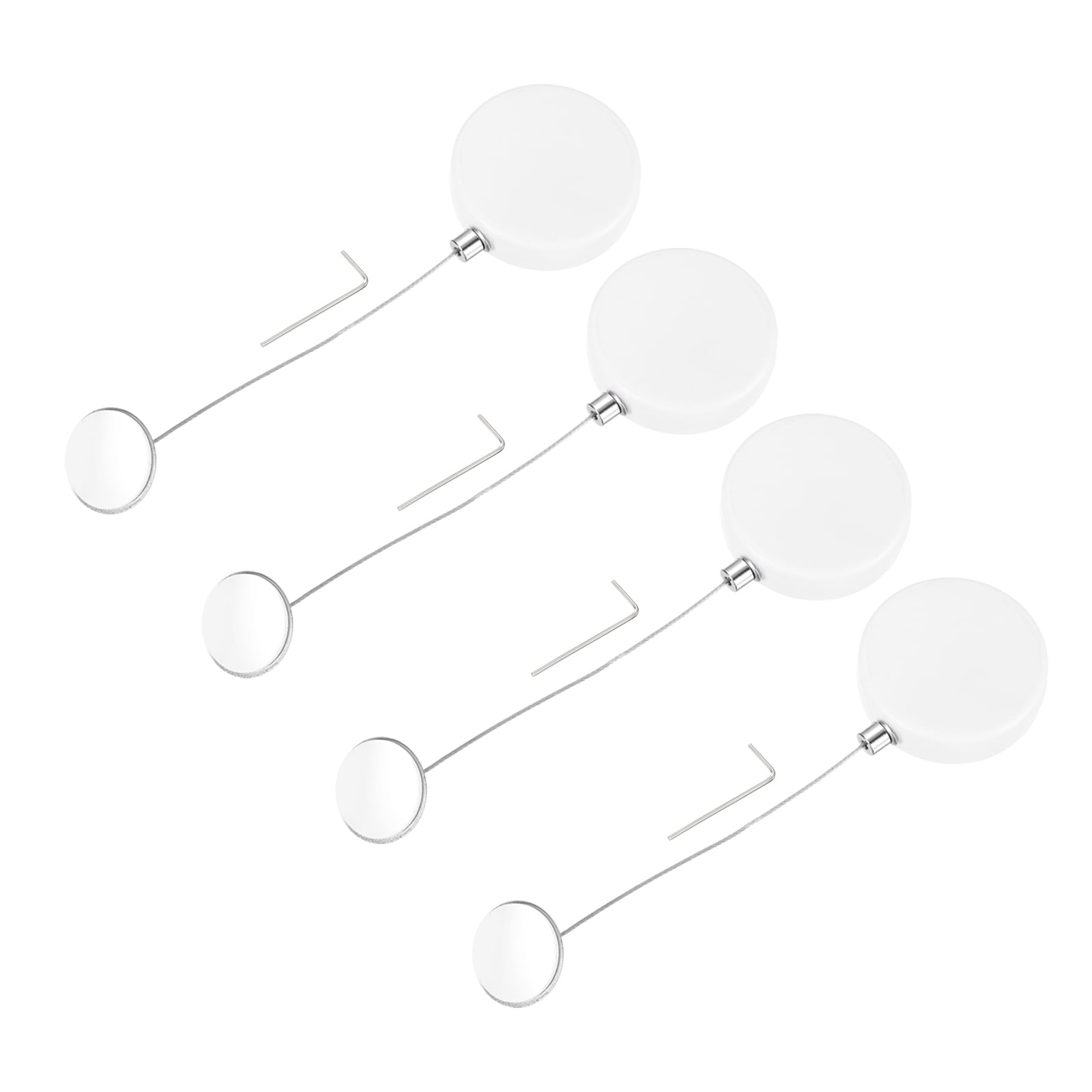 Uxcell 3.3ft Retractable Cable Lock with Round Patch Remote Control ...