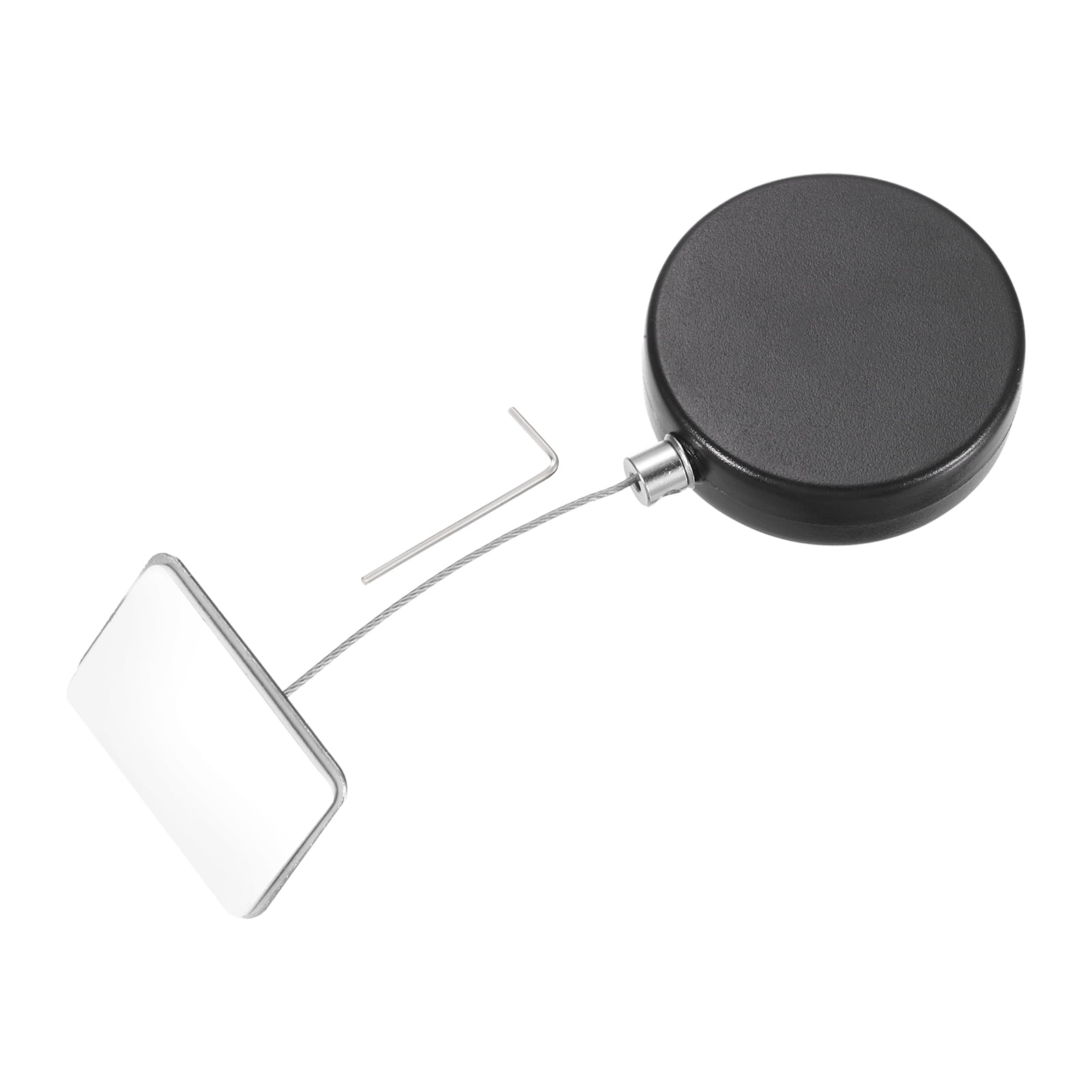 Uxcell 3.3ft Retractable Cable Lock with Square Patch Remote Control ...