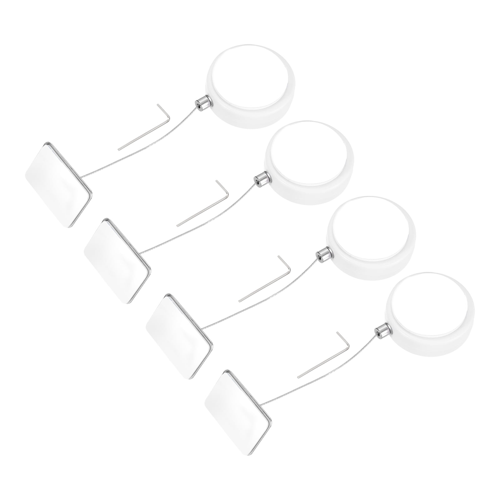 Uxcell 3.3ft Retractable Cable Lock with Square Patch Remote Control ...