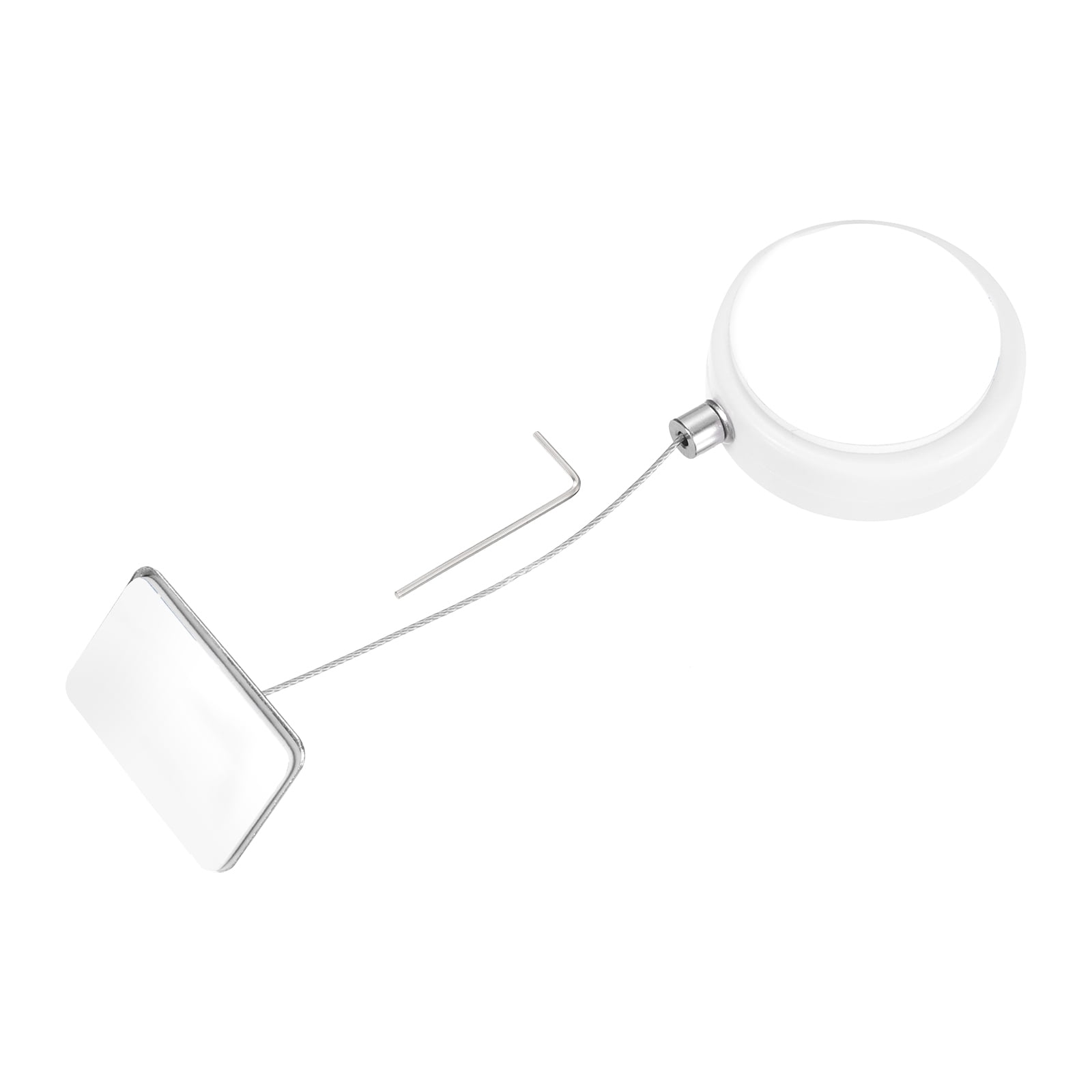 Uxcell 3.3ft Retractable Cable Lock with Square Patch Remote Control ...