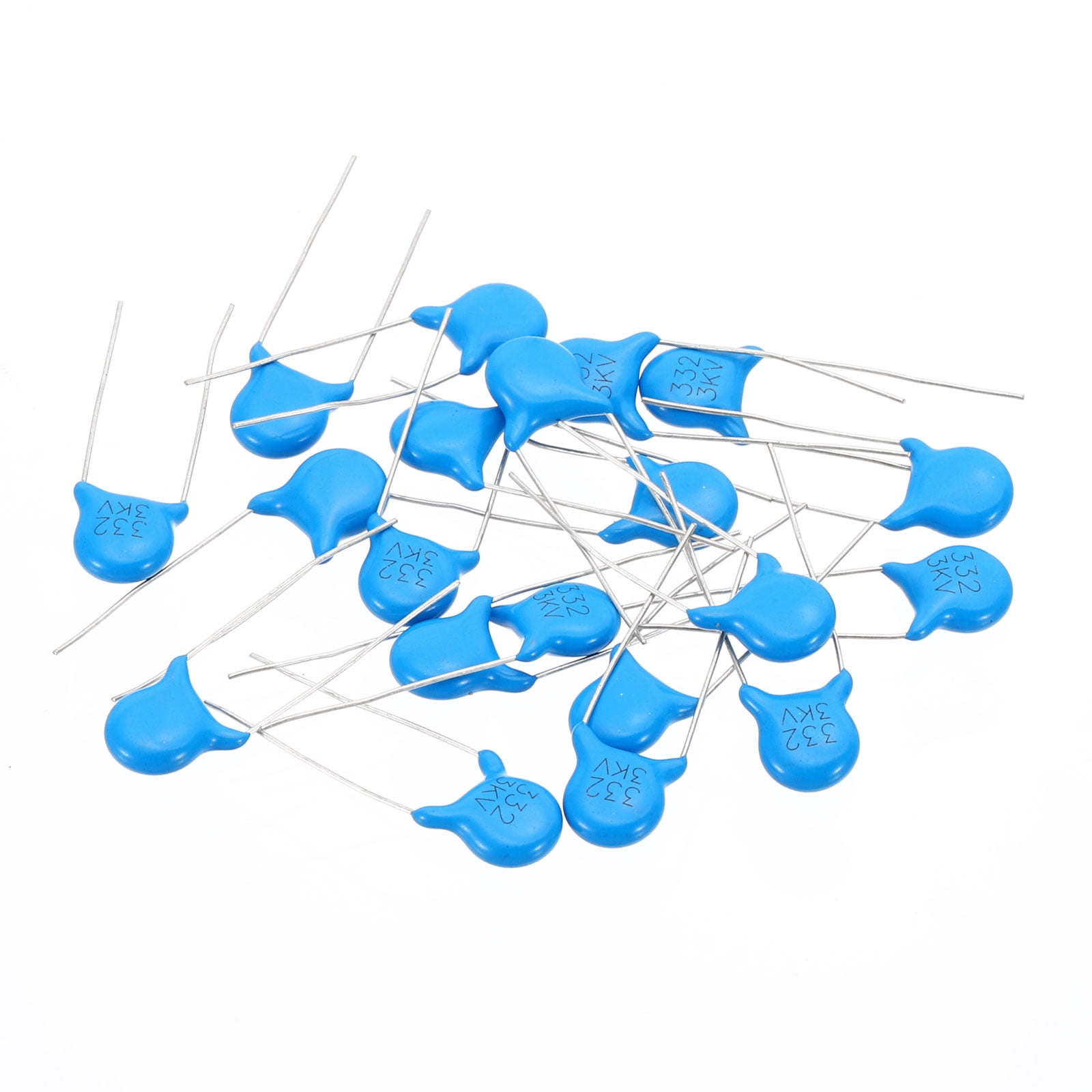 Uxcell 3.3nf 3kv High Voltage Ceramic Capacitor, 20 Pcs Ceramic Chip ...