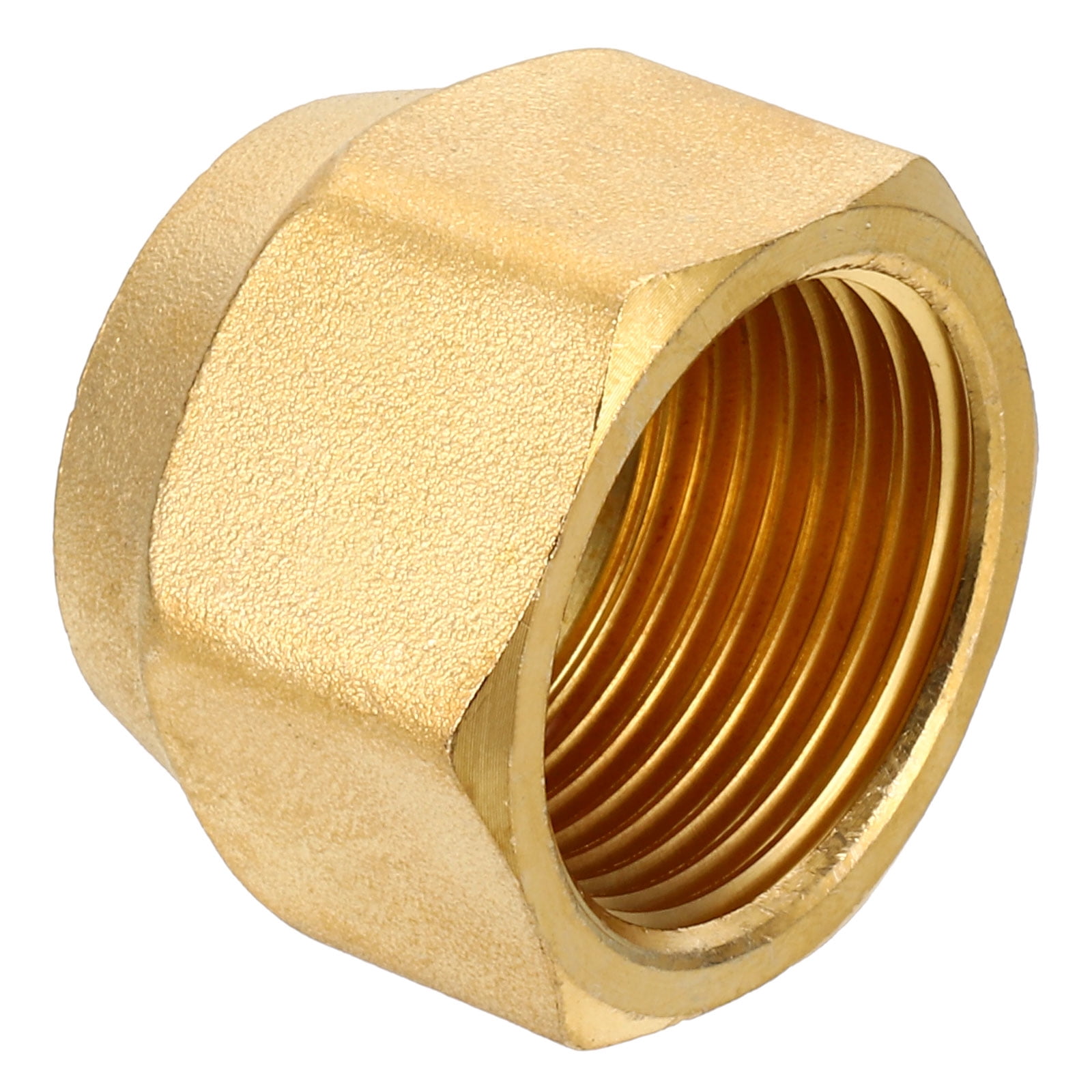 Uxcell 3/4" Brass Flare Cap, 1-1/16UNF Female Thread 1Pcs SAE Flare ...