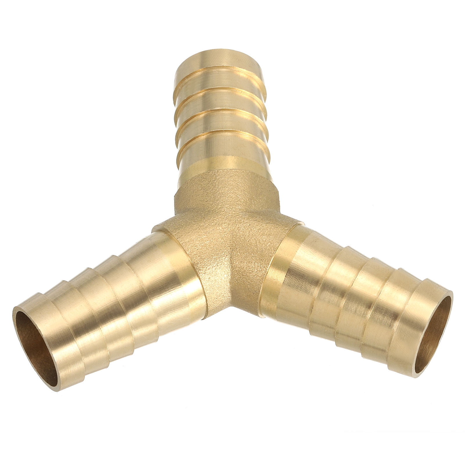 Uxcell 3/4" Brass Hose Barb Fitting, Y Type Barb Union Fittings Metals ...
