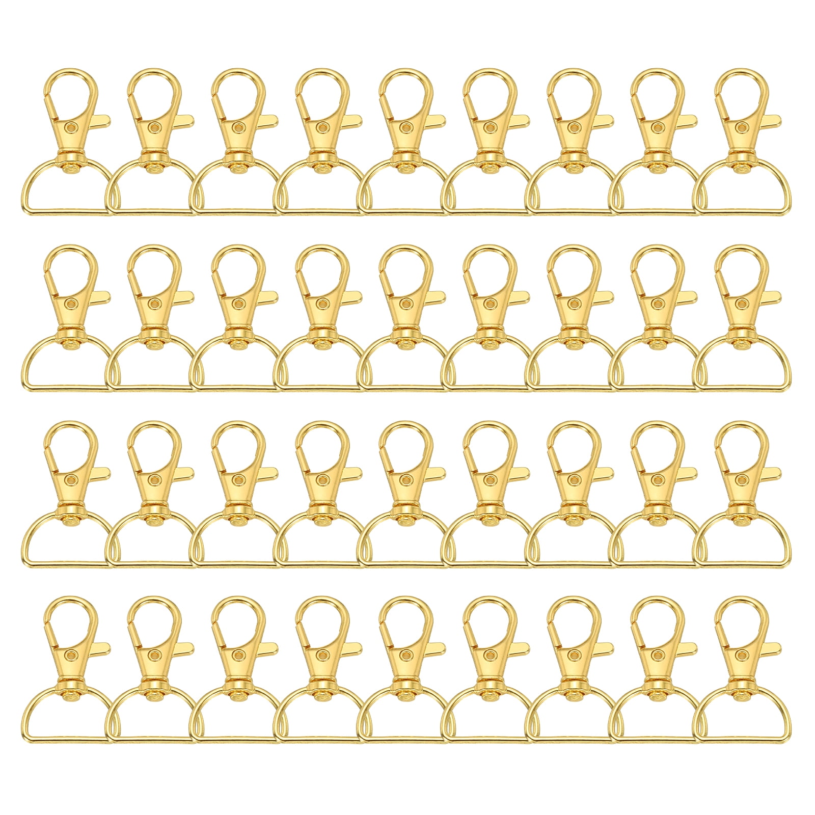 Uxcell 3/4 Inch 20 mm Swivel Lobster Clasp, 60 Pcs Metal Swivel Clasp ...