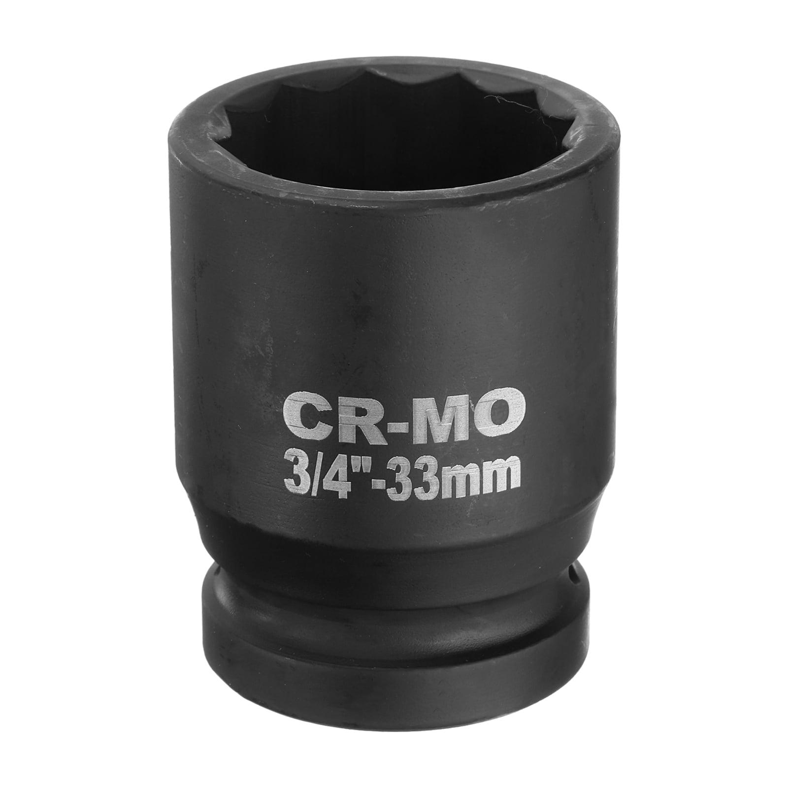Uxcell 3/4-Inch Drive 12 Point Impact Socket 33mm Metric Spindle Axle ...