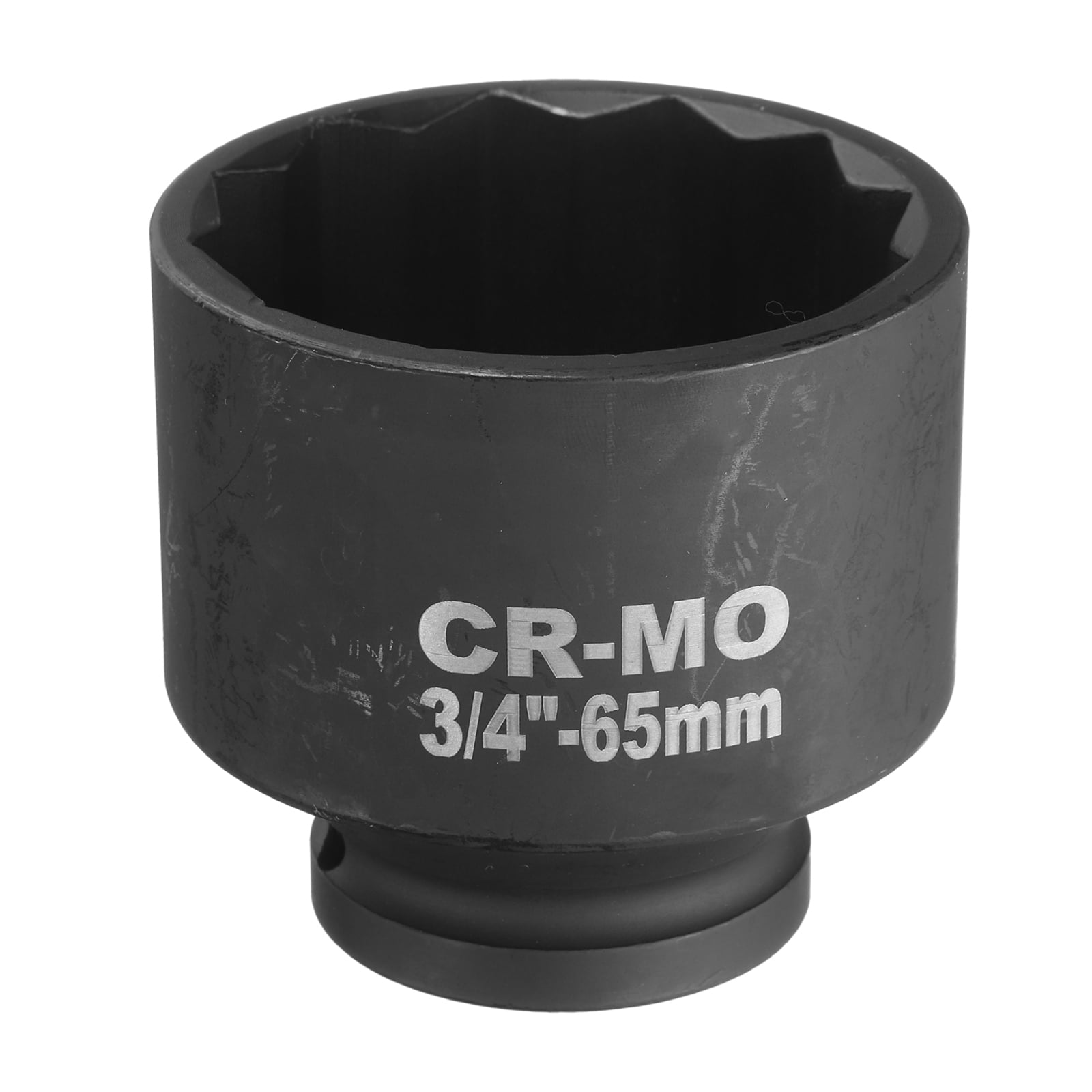 Uxcell 3/4-Inch Drive 12 Point Impact Socket 65mm Metric Spindle Axle ...