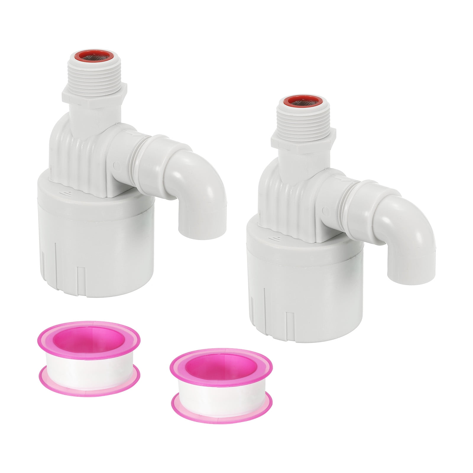 Uxcell 3/4 Inch Float Valve, 2 Pack Plastic Top Inlet Water Automatic ...