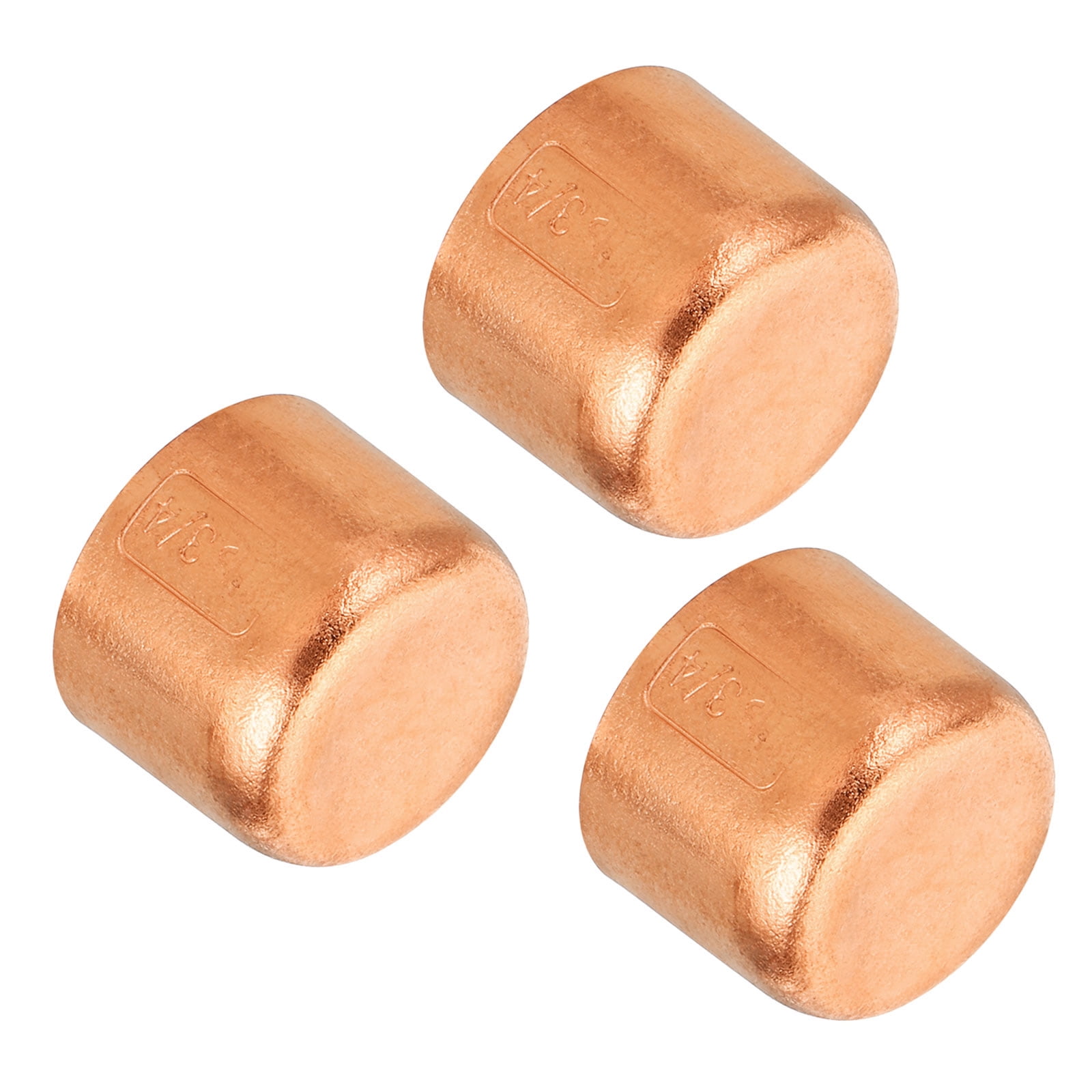 Uxcell 3/4 Inch ID Copper Pipe Fitting End Cap Sweat Plug Solder ...