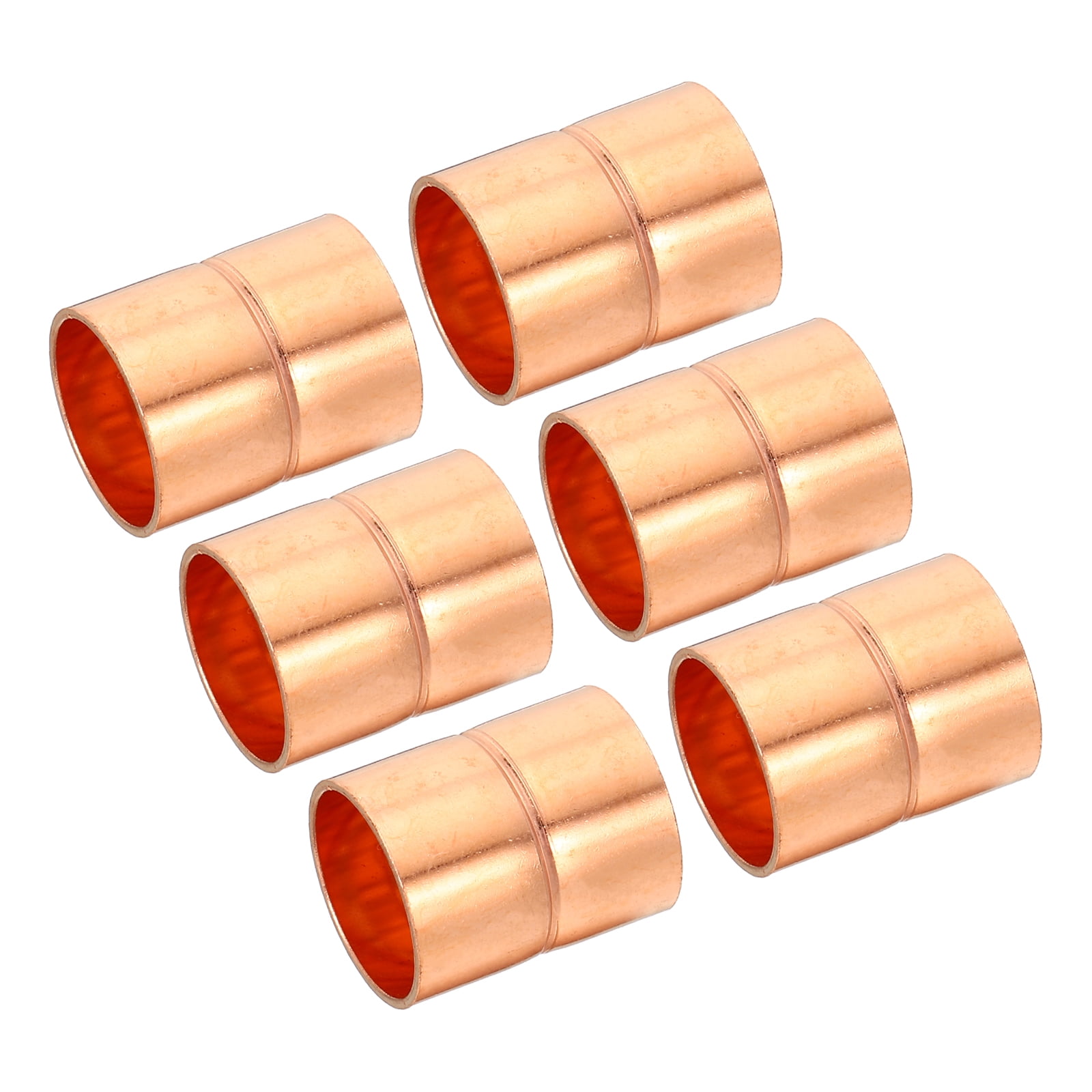 Uxcell 3/4 Inch ID Straight Copper Coupling Sweat End Welding Joint ...