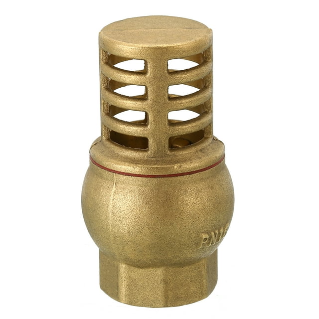 Uxcell 3/4 Inch NPT Female Foot Valve, Brass Female Threaded Backflow Preventer Check Valve ...