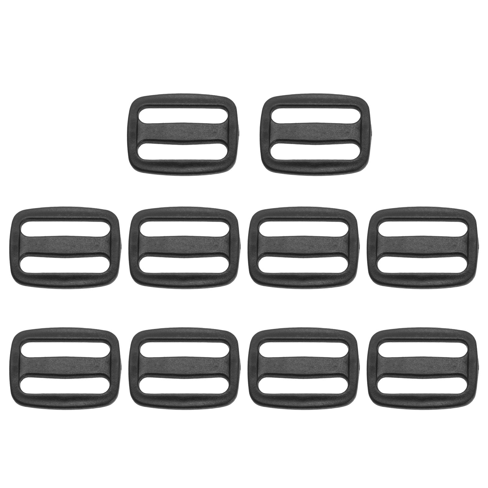 Uxcell 3/4 Inch Tri-Glide Slide Buckles, 10 Pack Plastic Webbing Strap ...