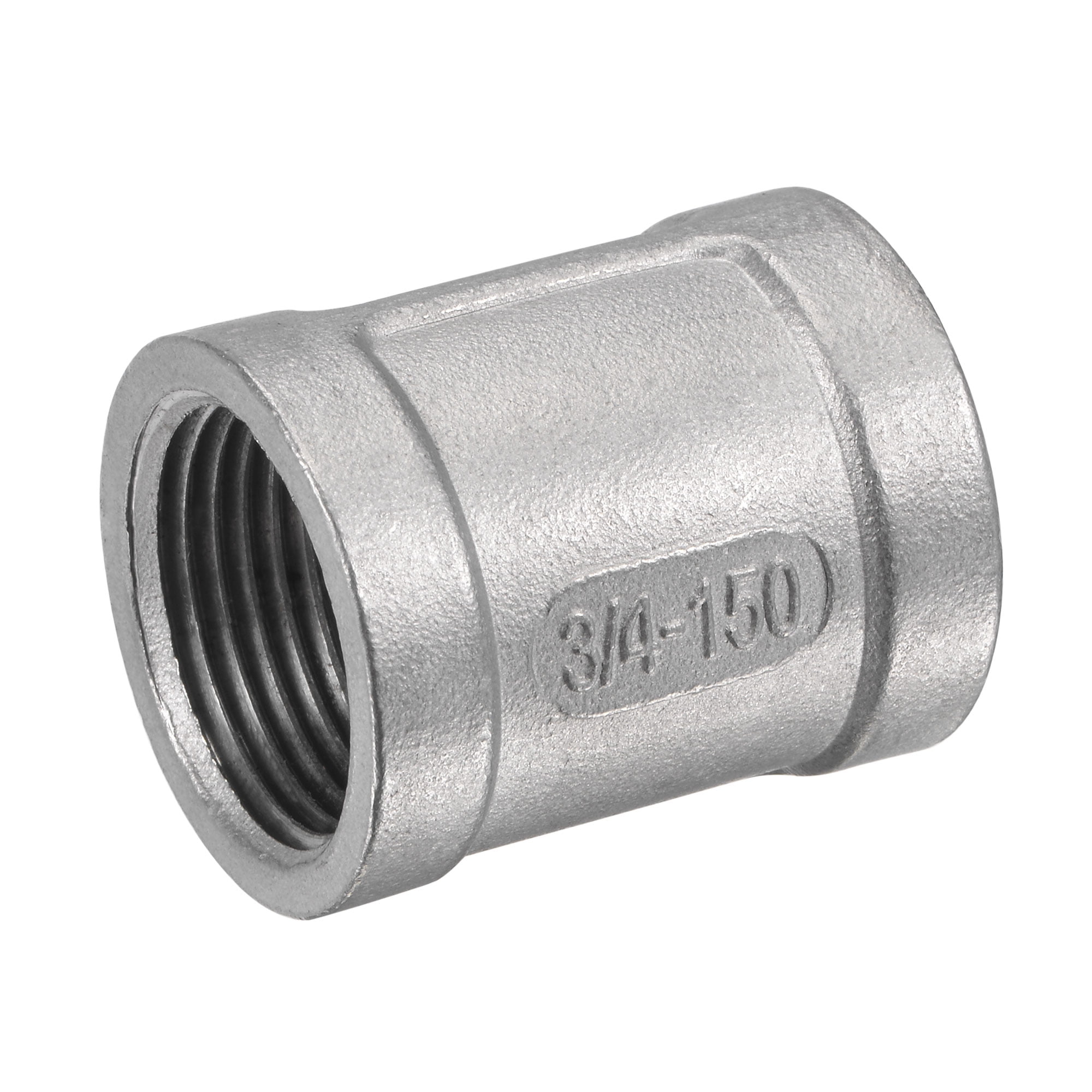 Uxcell 3/4 NPT Female Thread Straight Pipe Fitting Connector 304 ...