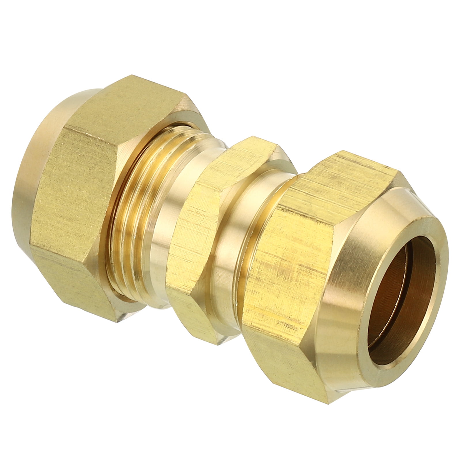 Uxcell Brass Flare Union Connector, Plumbing Compression Fittings, 3/4" OD, 1 Set Copper Double ...