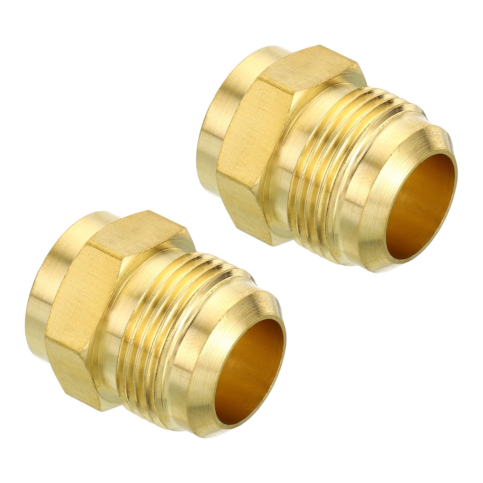 Uxcell 3/4 SAE Male Thread Brass Flare Tube Fitting Pipe Adapter ...