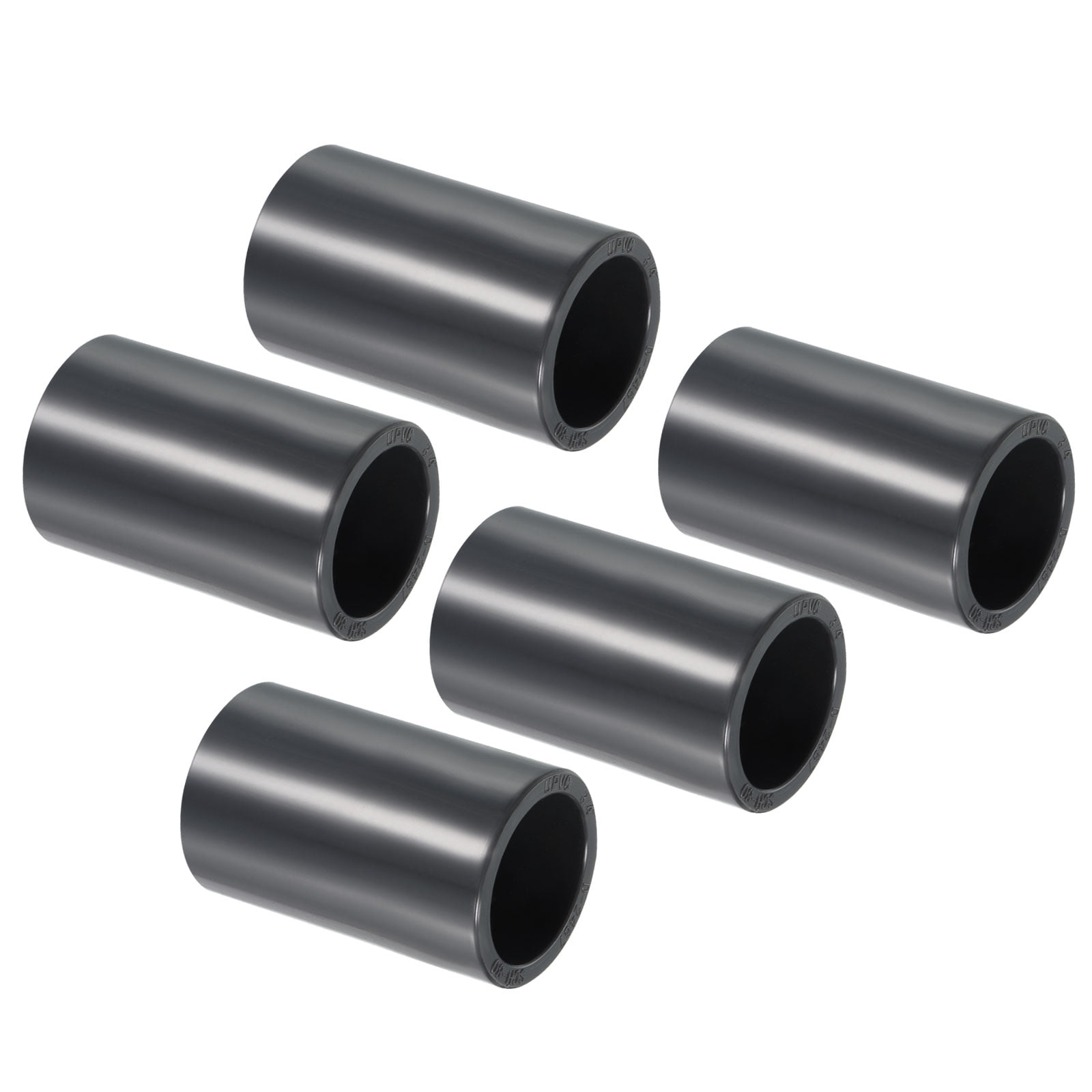 Uxcell 3/4" SCH80 UPVC Pipe Fitting Straight Socket Coupling Connector ...
